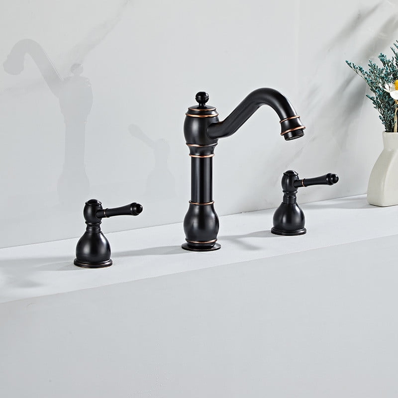 Retro Three Hole Split Type Water Tap for Wash Basin and Bathroom Sink ...
