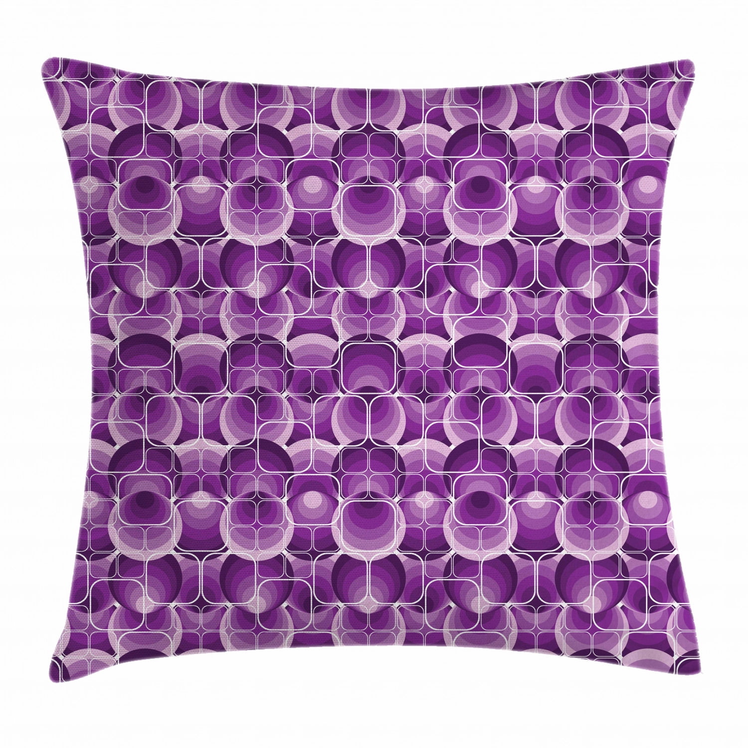 Retro Throw Pillow Cushion Cover, Vintage Trippy Pattern with Inner ...