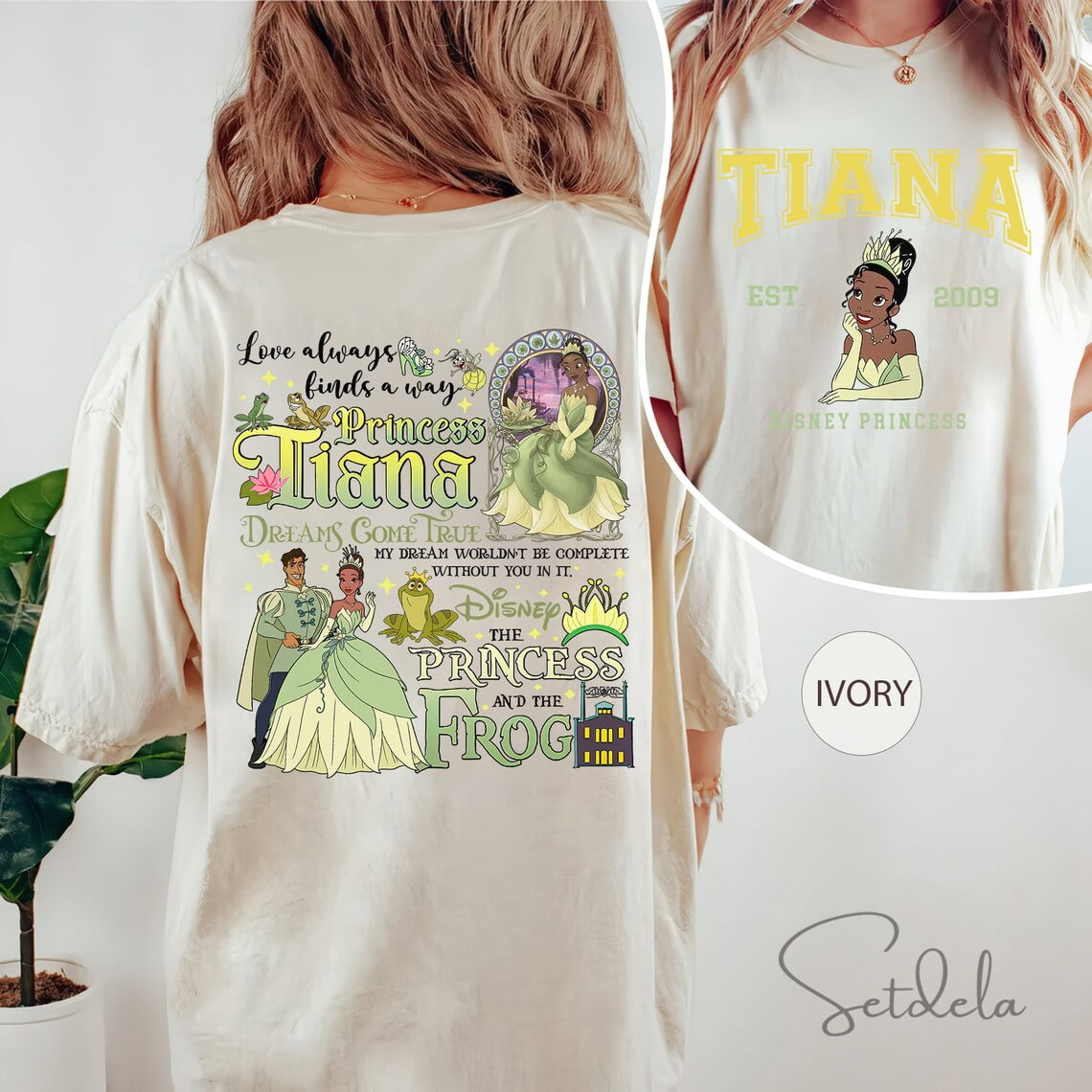 Retro Tiana Princess Comfort Color Shirt, D.isn.e.y Princess Shirt ...