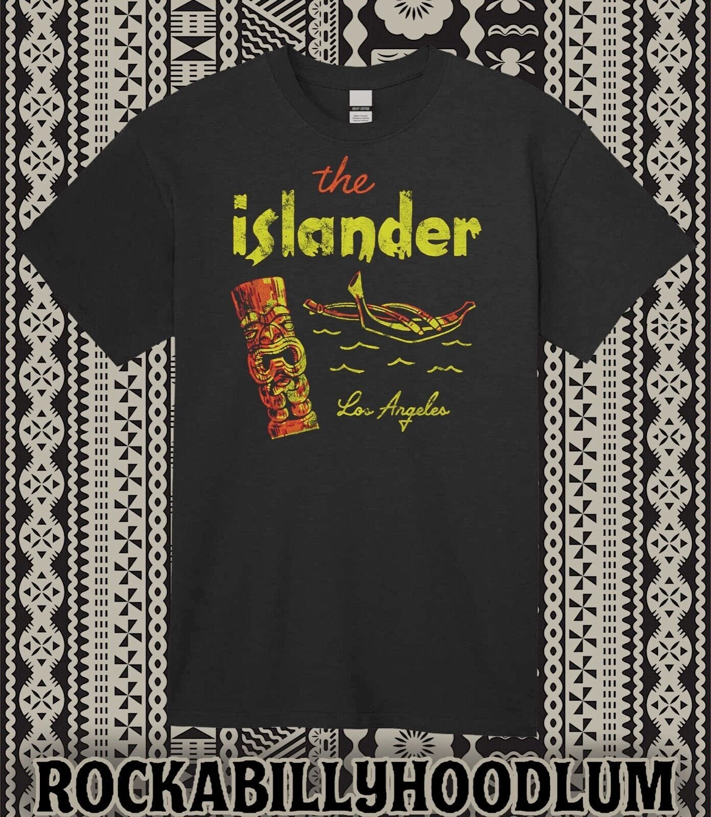 Retro Tiki Art Tee T Shirt Mug Bar Restaurant Polynesian The Islander ...