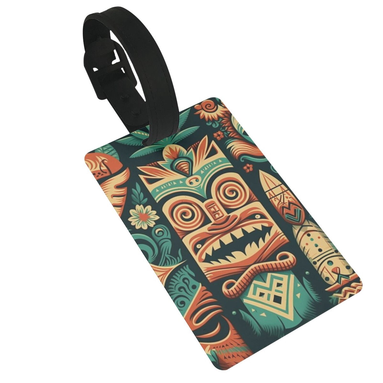 Retro Tiki Hawaiian Vintage Luggage Tags Suitcases ID Baggage ...
