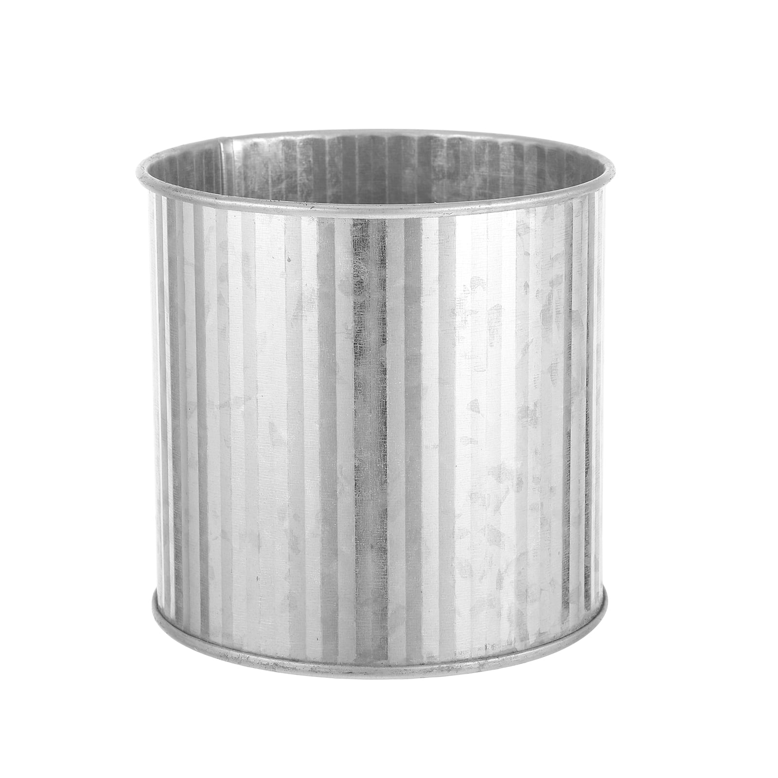 Retro Tin Flower Pot Vintage Plants Galvanized Bucket Rustic Pots ...