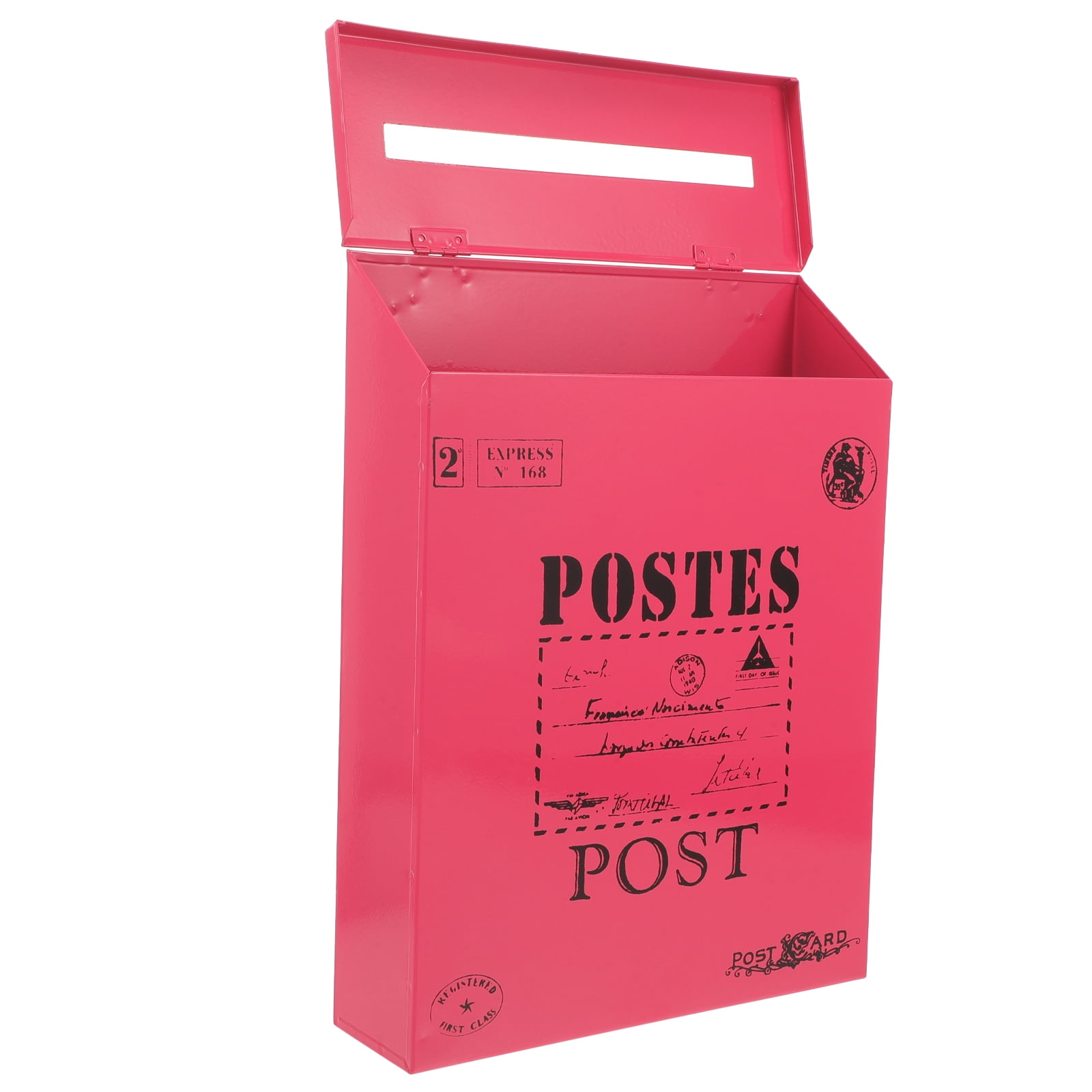 Vintage Wall Mounted Mailbox 1 Set Iron Post Box for Outside Use ...