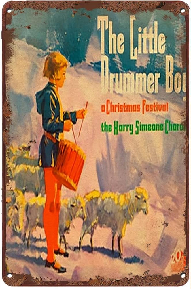Retro Tin Sign 1966 The Little Drummer Boy Kitchen Decor Funny Wall ...