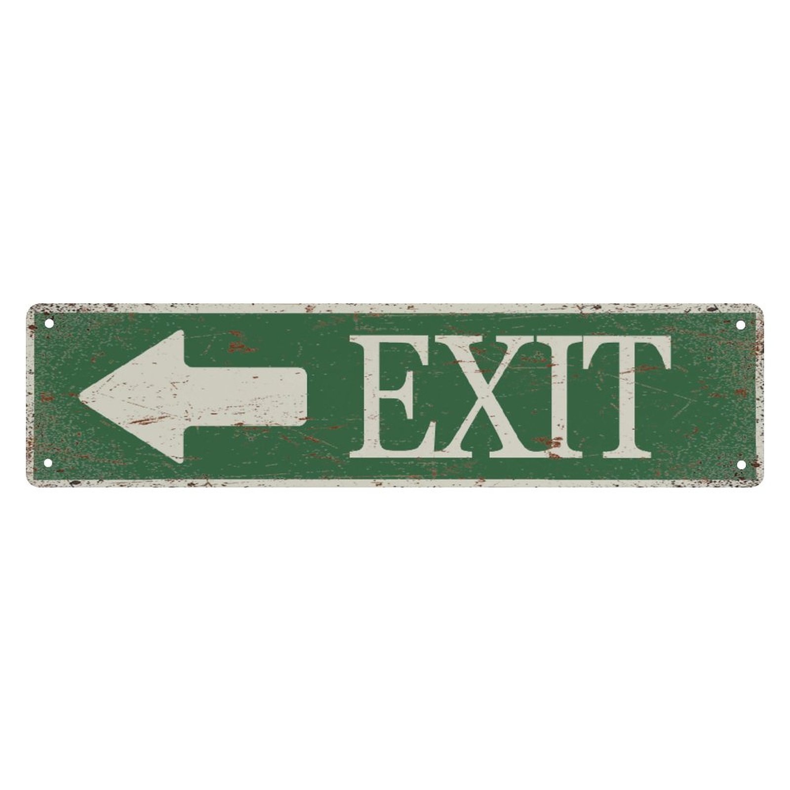 Retro Tin Sign Exit 420 With Left Arrow Vintage Signs Retro Street ...