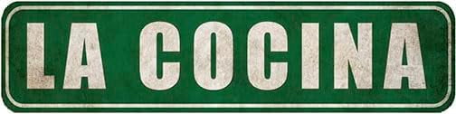 Retro Tin Sign - La Cocina Sign - Kitchen Pantry Dinner Rustic Metal ...
