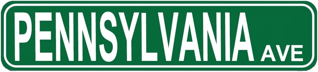Retro Tin Sign Pennsylvania Ave Sign 4x16 Inch 10x40 CM - Walmart.com