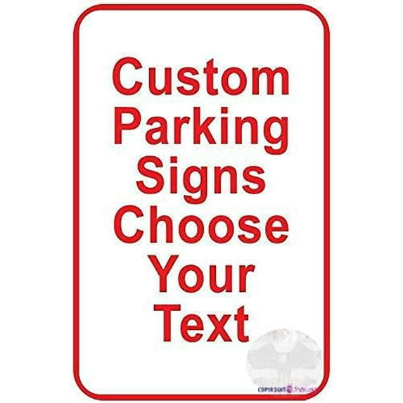 Retro Tin Signs Wall Decor Deco Sign 8x12 Inches Custom Parking Signs ...