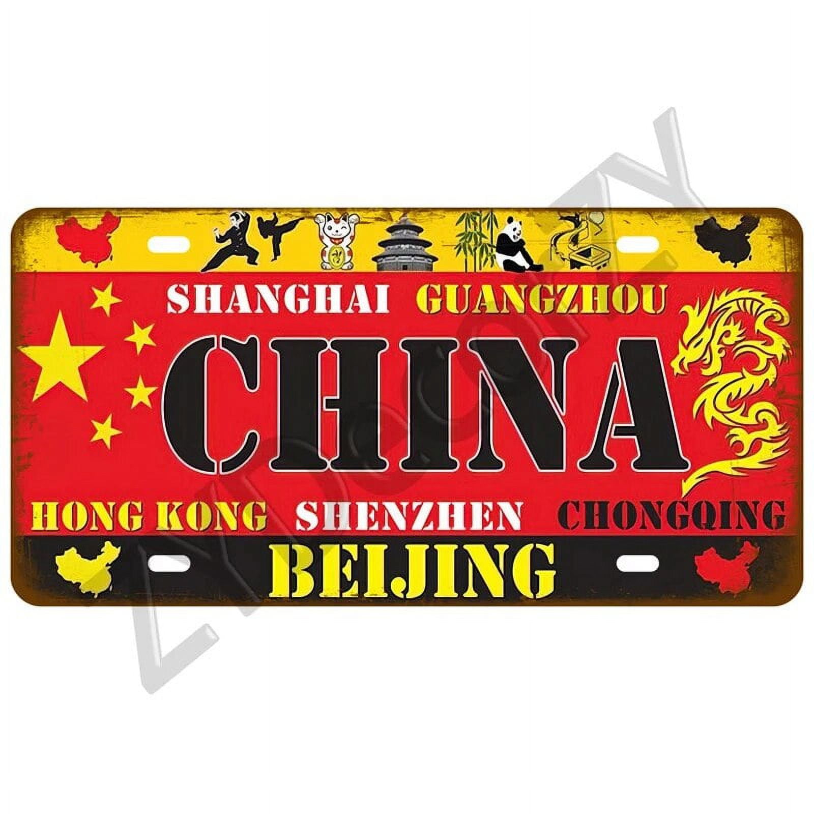 Retro Tinplates Plate Landmark Country Metal Sign Plaque Metal Vintage ...