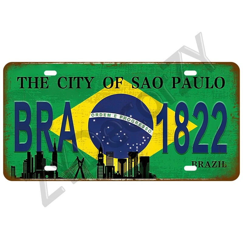 Retro Tinplates Plate Landmark Country Metal Sign Plaque Metal Vintage ...