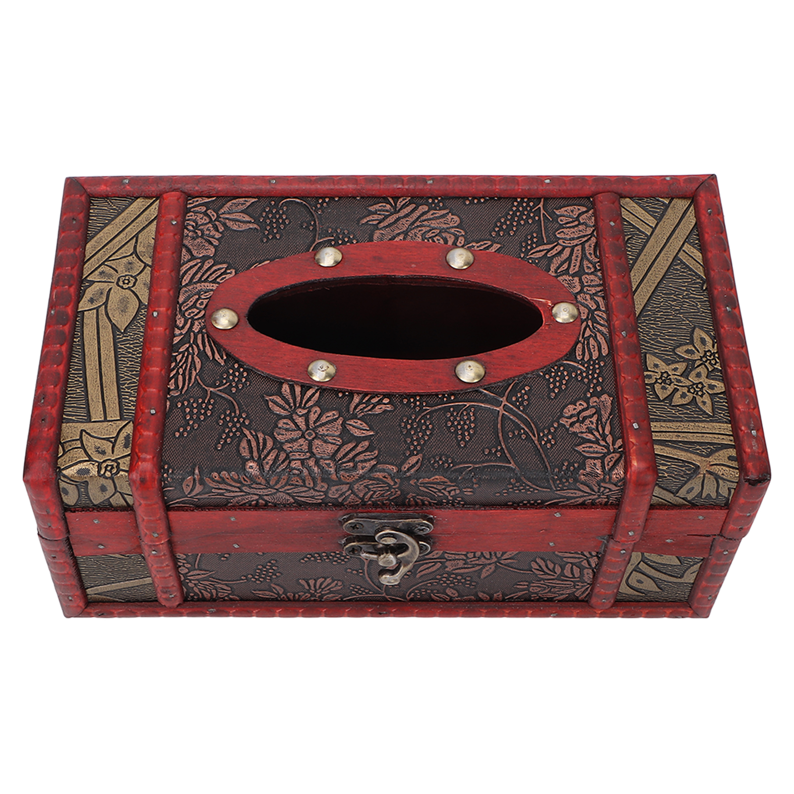 Retro Tissue Box Wooden Vintage Delicate Napkin Storage Box Decoration ...