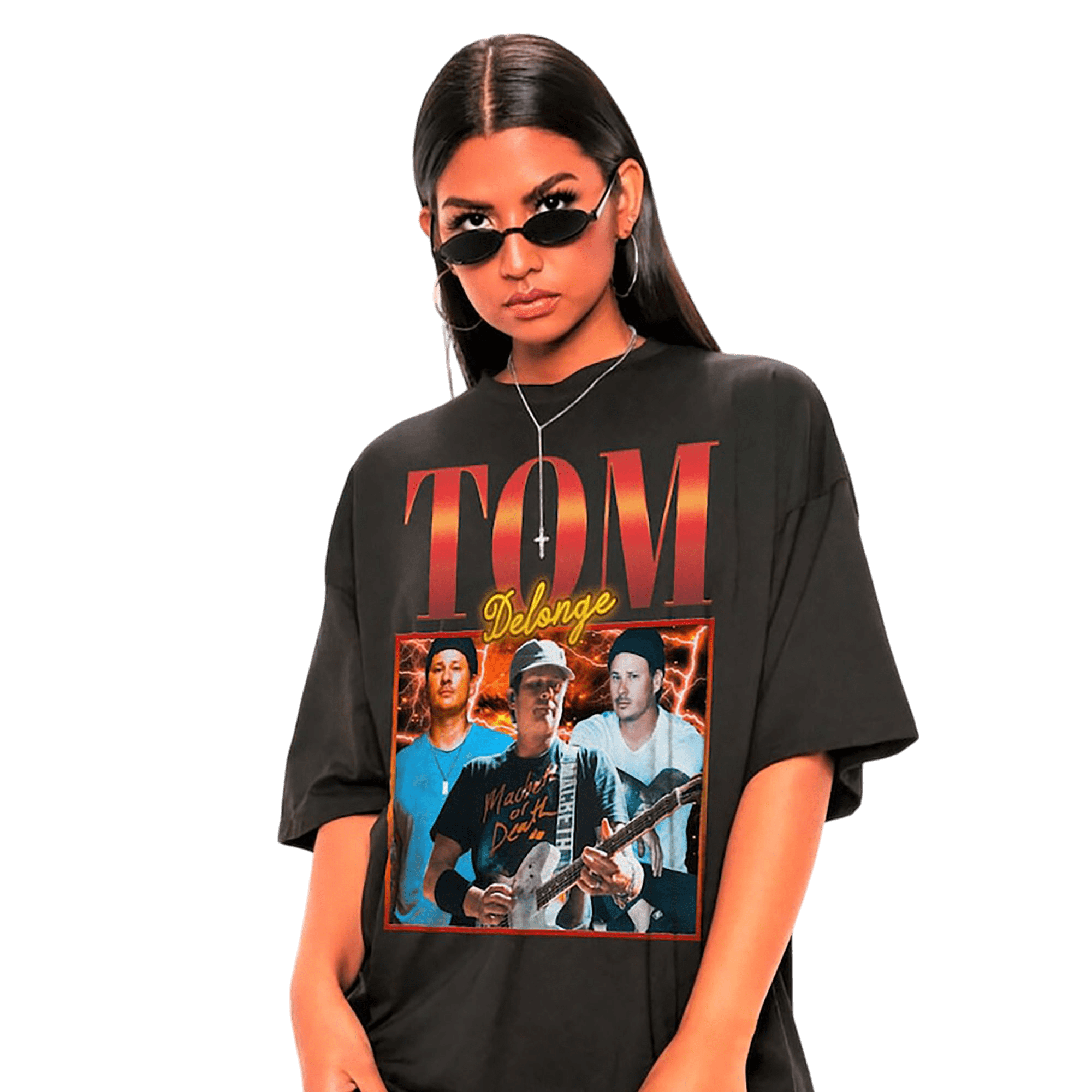 Retro Tom Delonge Unisex Classic 2D T-Shirt - Blink-182 Tribute, Tom ...