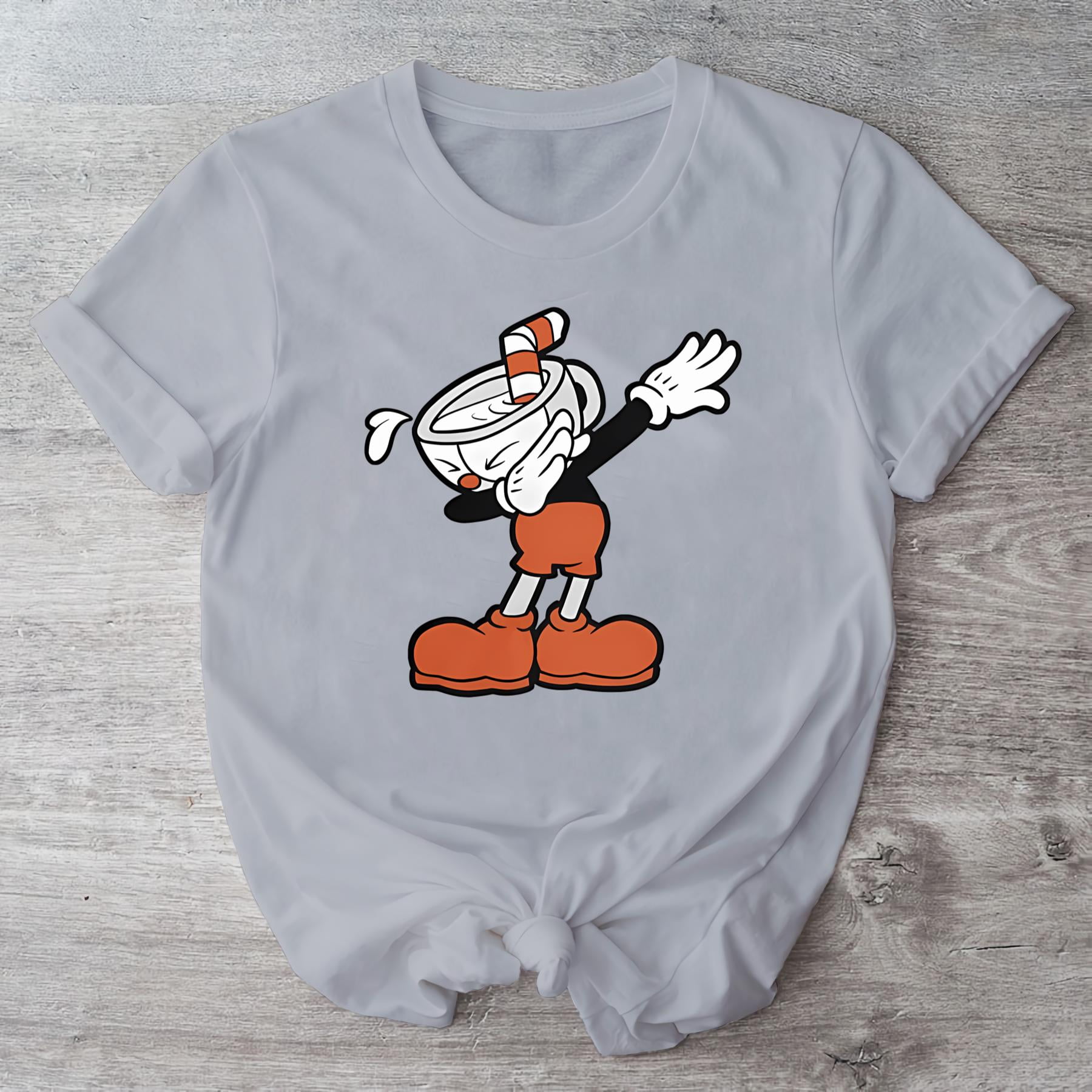 Retro Toon Gamer Dab Tee, Classic Boss Battle Parody Shirt, Vintage ...