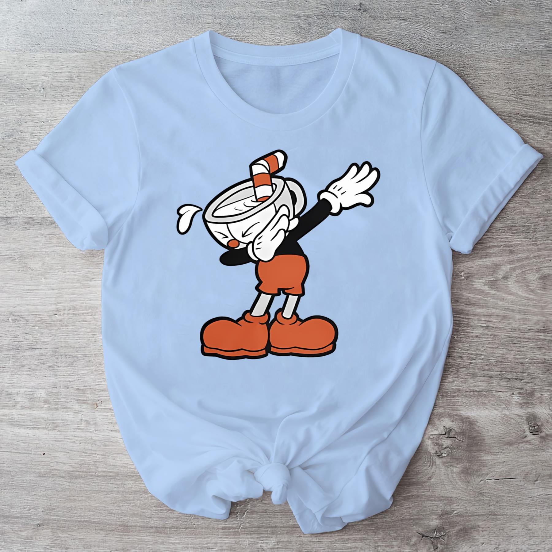 Retro Toon Gamer Dab Tee, Classic Boss Battle Parody Shirt, Vintage ...