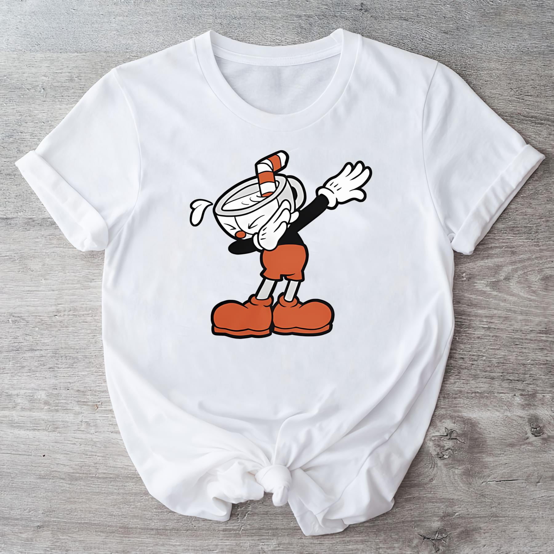 Retro Toon Gamer Dab Tee, Classic Boss Battle Parody Shirt, Vintage ...