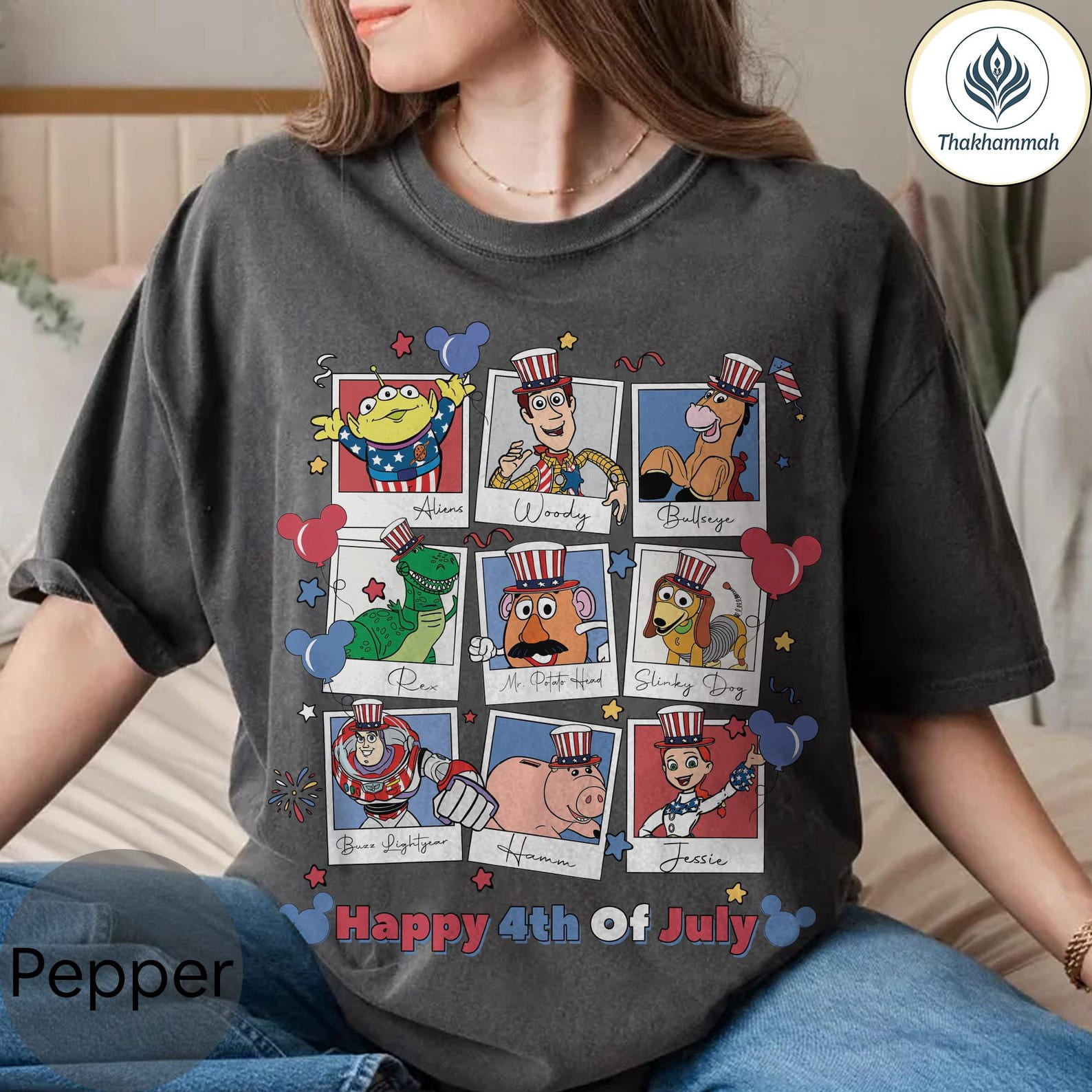 Retro Toy Story Happy 4th of July T-Shirt, Red White and Blue Tee ...