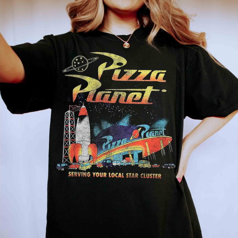 Retro Toy Story Pizza Planet Serving Your Local Star Comfort Color ...