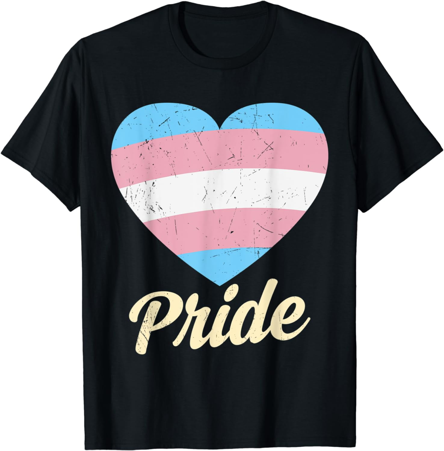 Retro Transgender Flag Heart Matching LGBT Pride Transgender T-Shirt ...