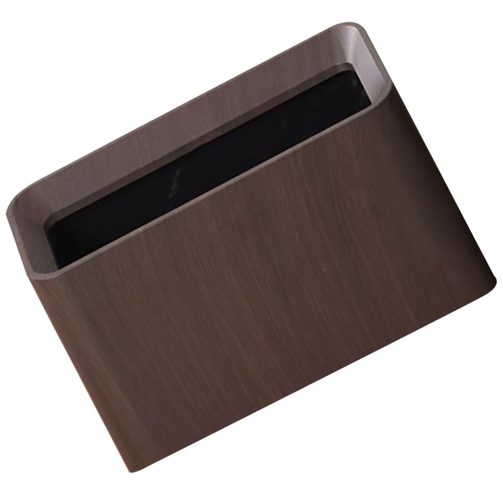 Retro Trash Can Office Garbage Bin Decor Wicker Decorate Plastic Iron ...