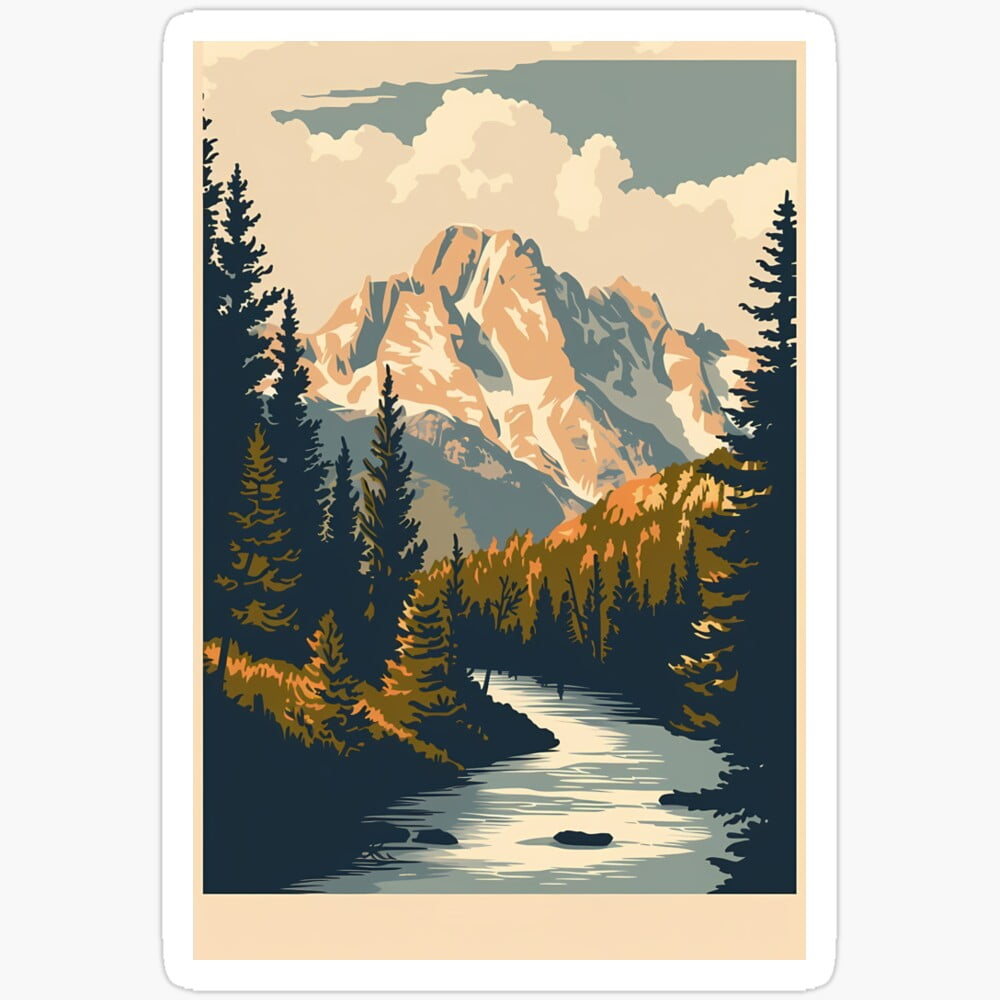 Retro Travel Posters Sticker Kir-6139 - Walmart.com