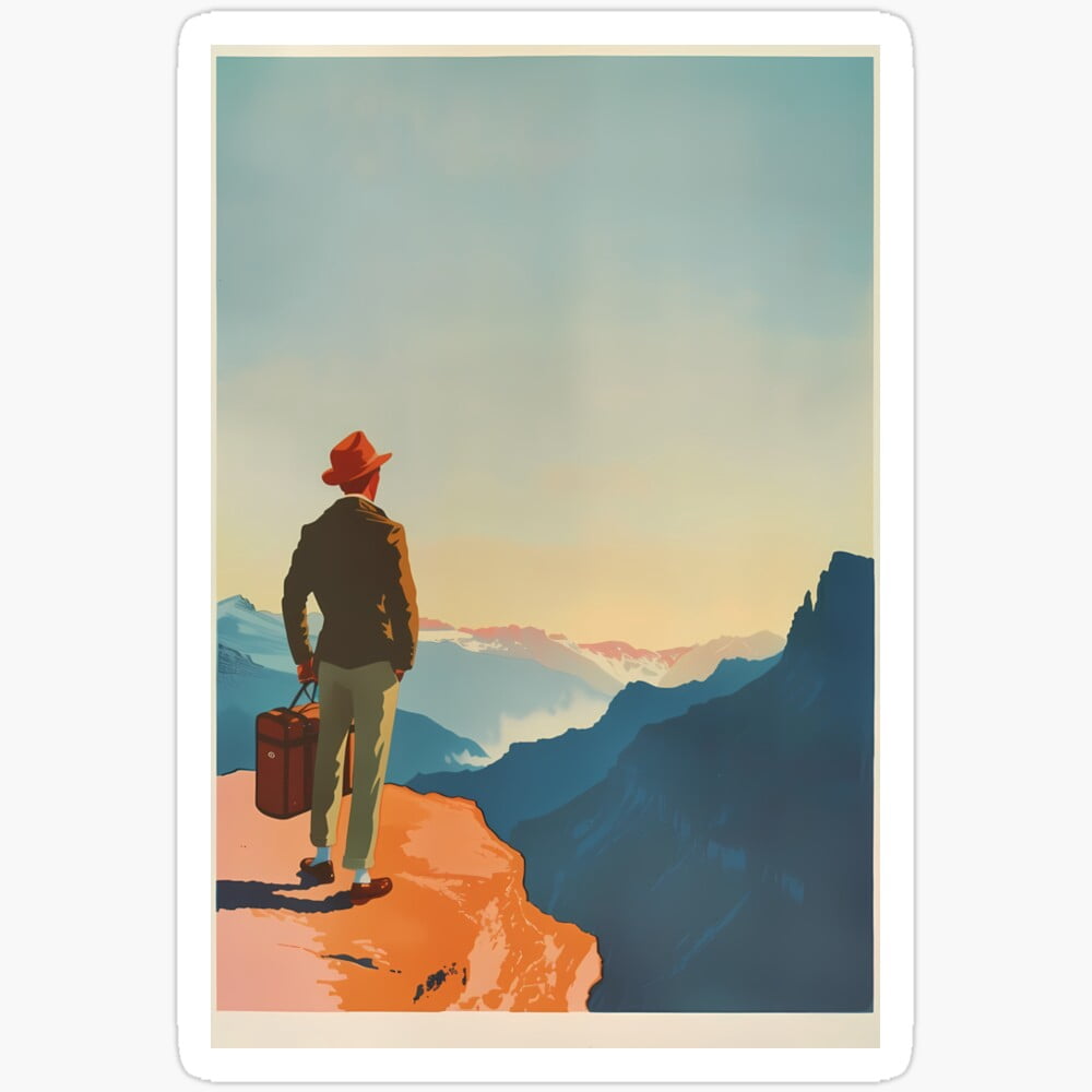 Retro Travel Posters Sticker Kir-6161 - Walmart.com