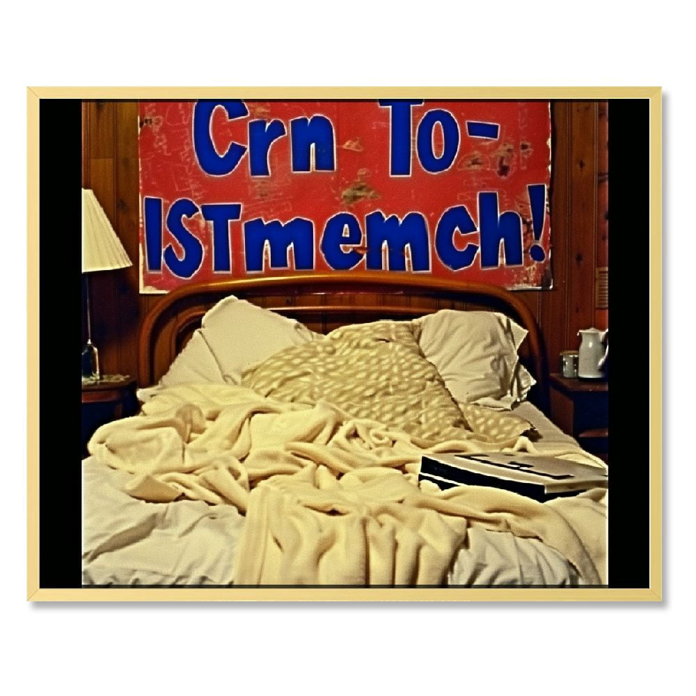Retro Trendy Posters Ofbed Do The Things Own Your Life Canvas Wall Art ...