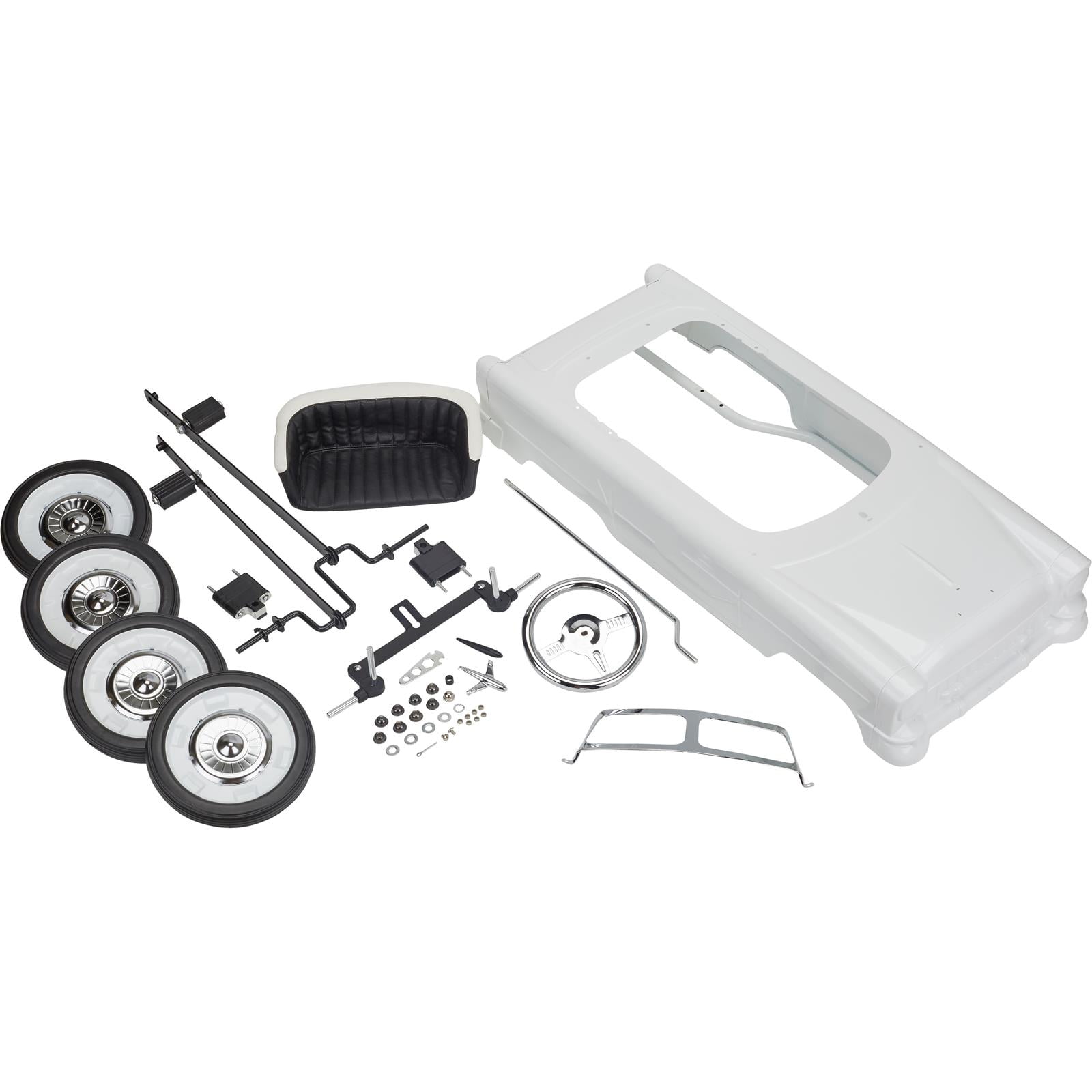Retro Tri-Five 1955 Chevy Steel Metal Pedal Car, Customizable - Walmart.com
