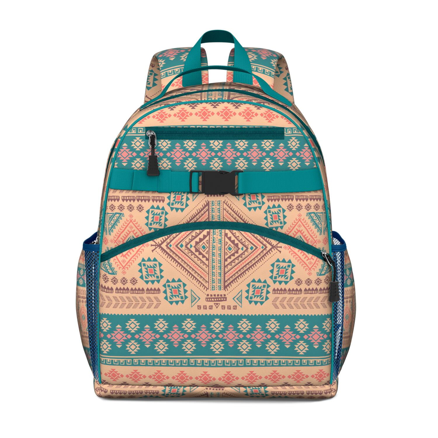 Retro Tribal Artistic Backpack - Aesthetic Spine-Protecting Design ...