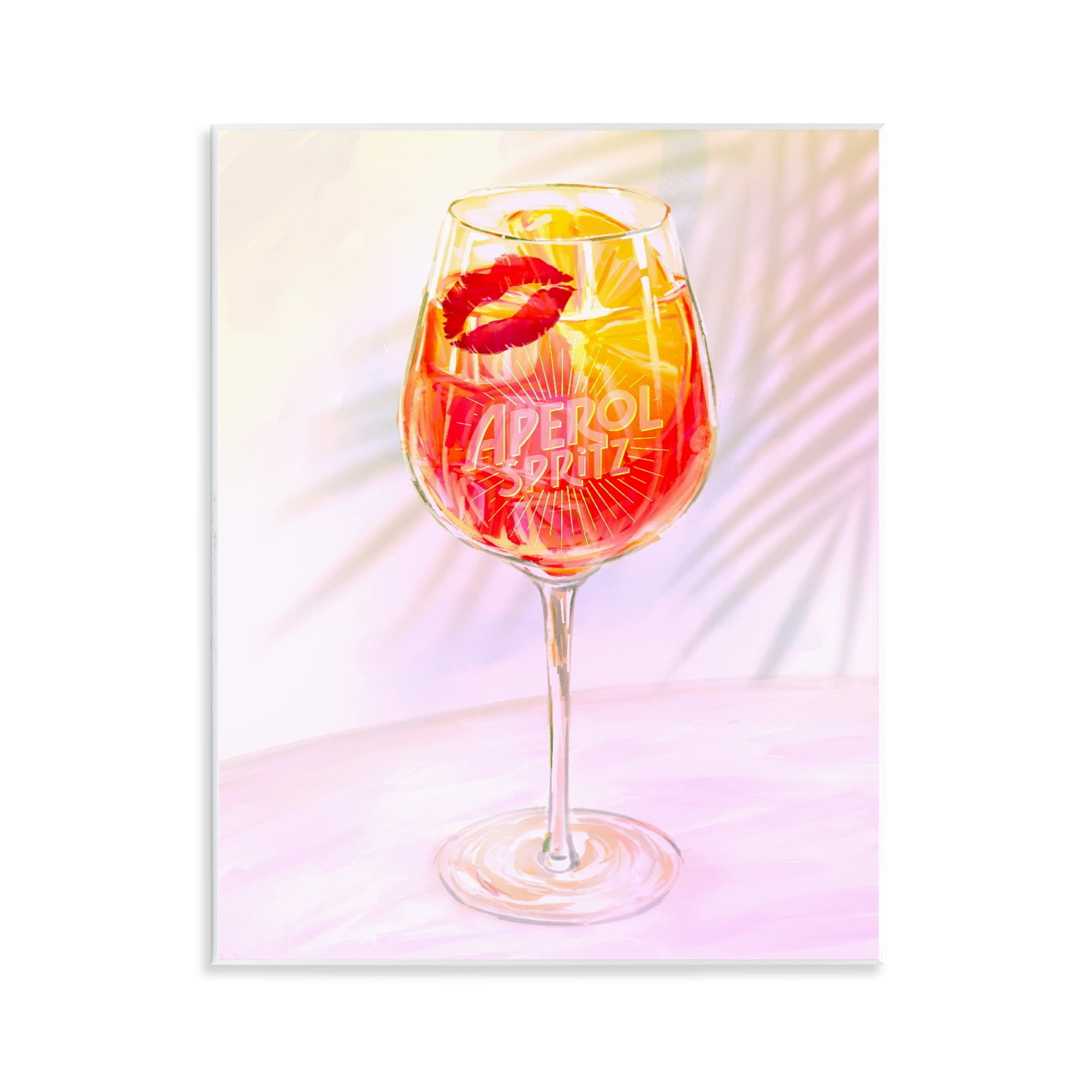 Stupell Industries Retro & Tropical Aperol Spritz Wall Plaque Art ...