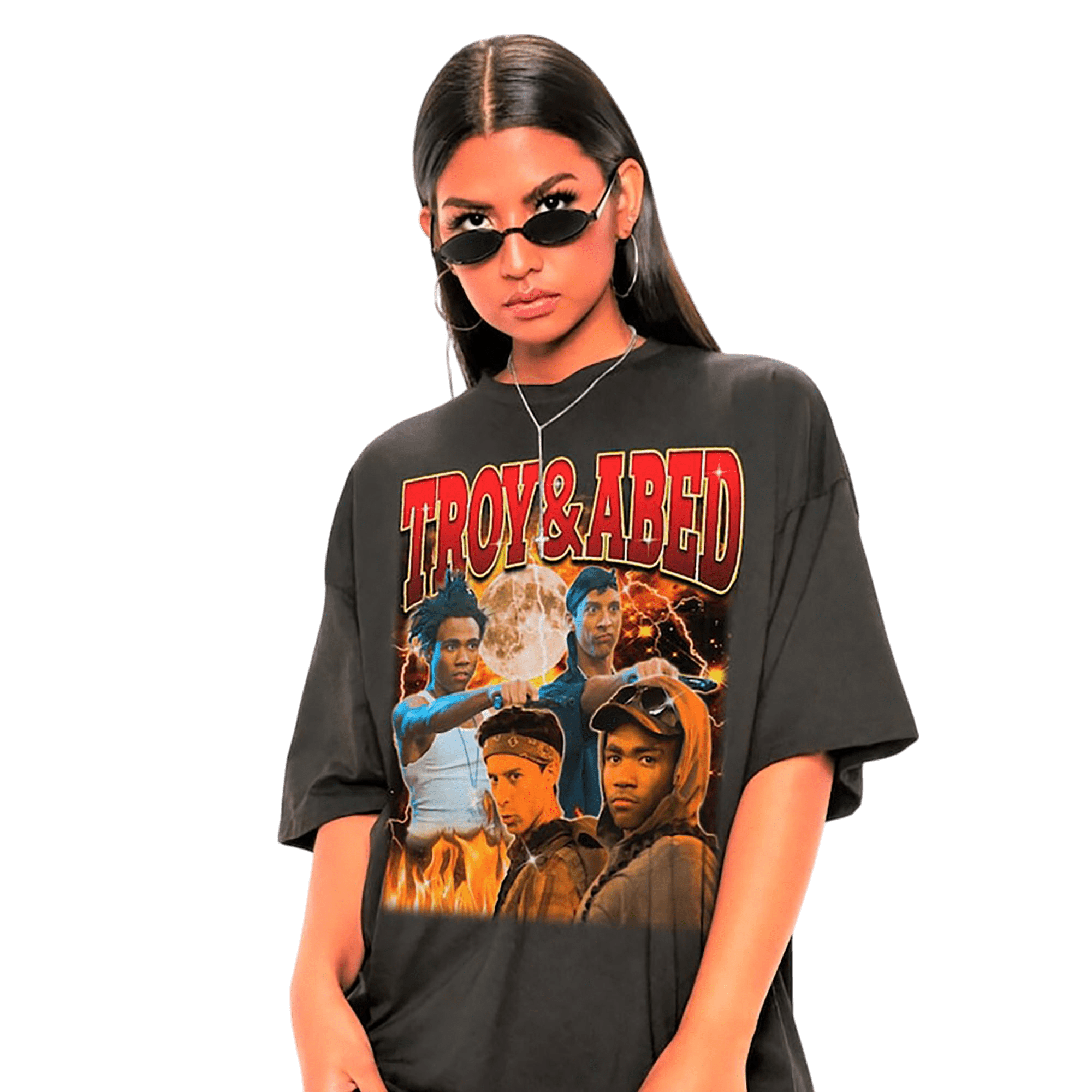 Retro Troy And Abed Unisex Classic 2D T-Shirt - Community TV Show, Troy ...