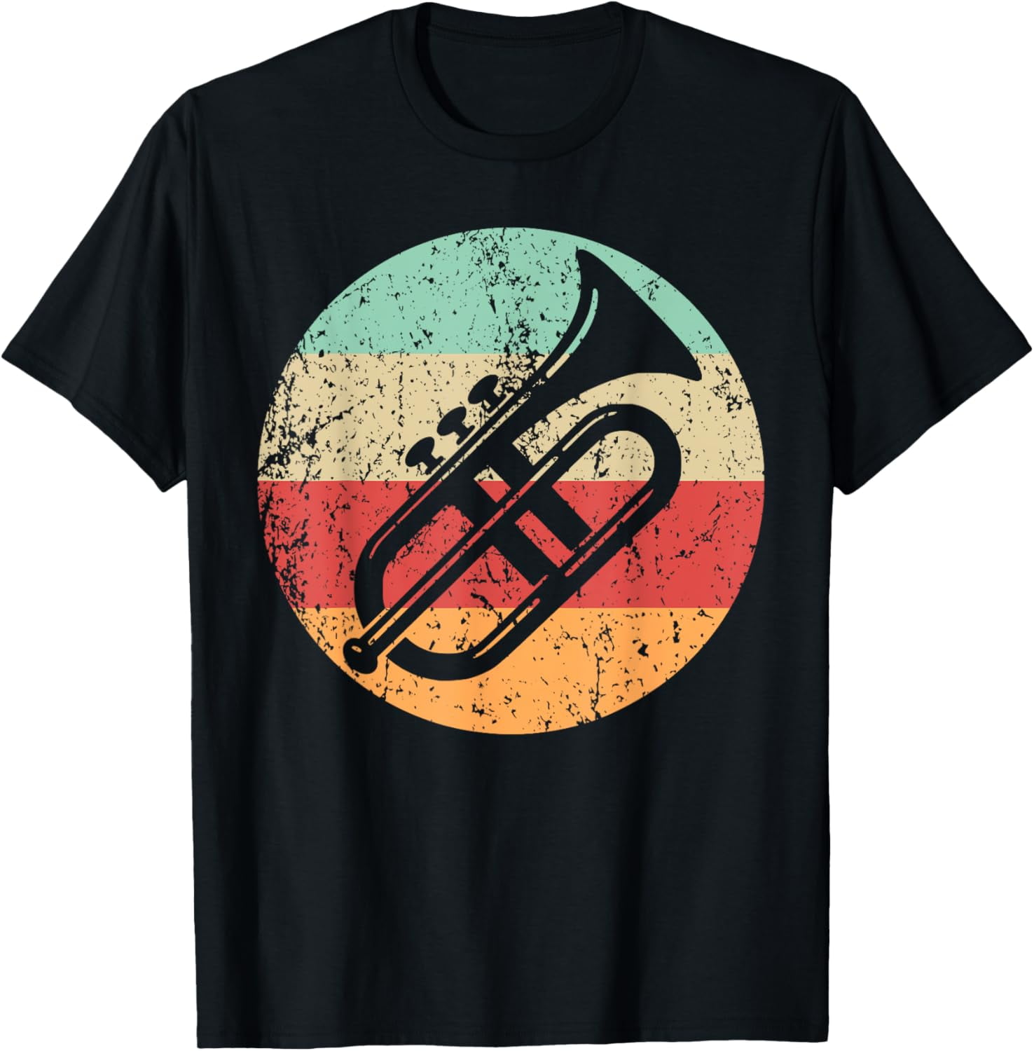 Retro Trumpet Vintage Style Musician Musical Instrument T-Shirt men and ...