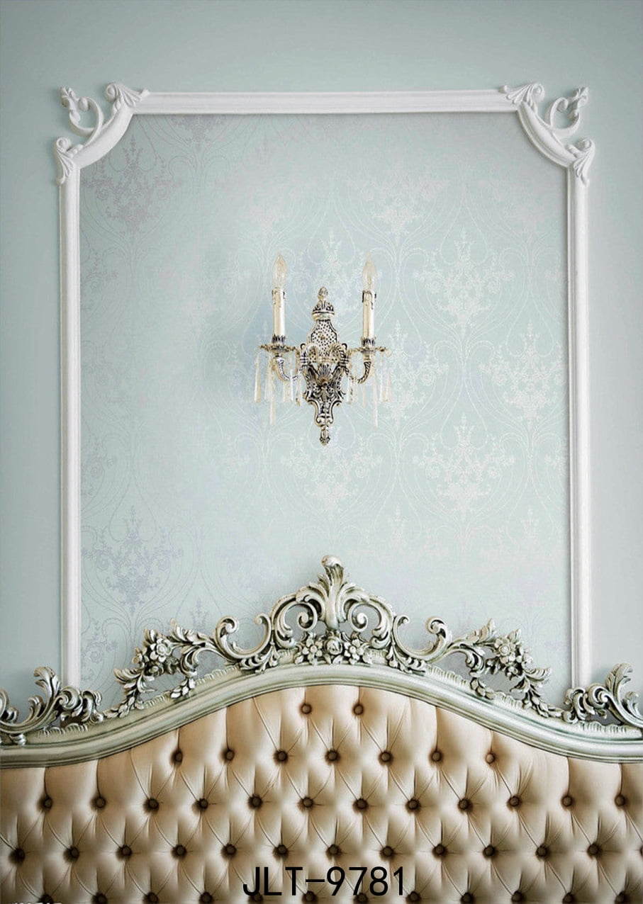 Retro Tufted Headboard Photography Backgrounds Pure White Wallpaper ...