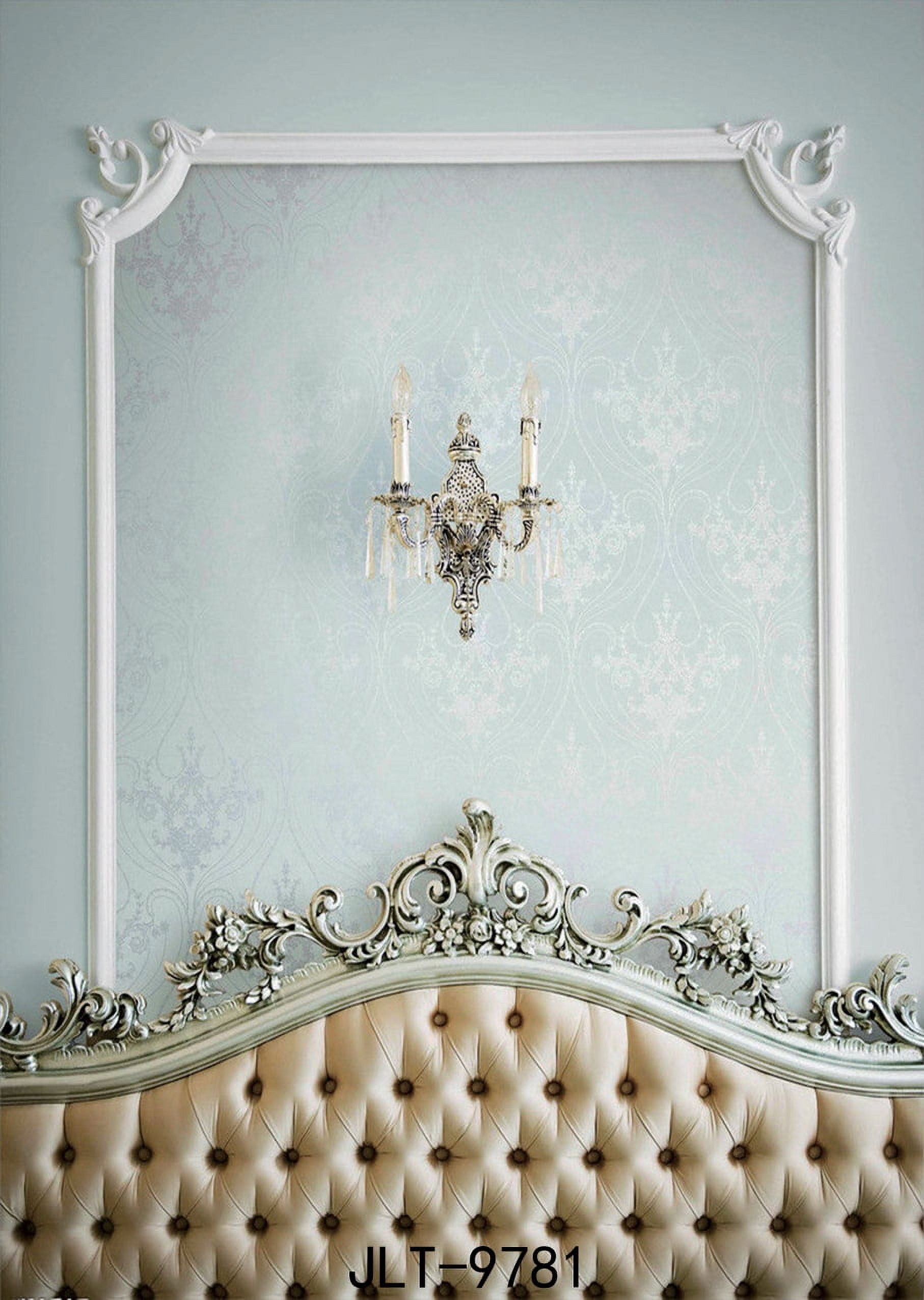 Retro Tufted Headboard Photography Backgrounds Pure White Wallpaper ...