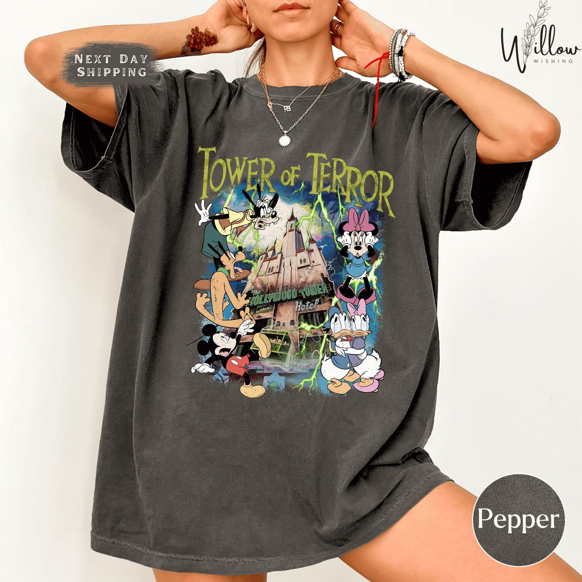 Retro Twilight Zone Tower of Terror Comfort Colors Shirt, Vintage Ride ...