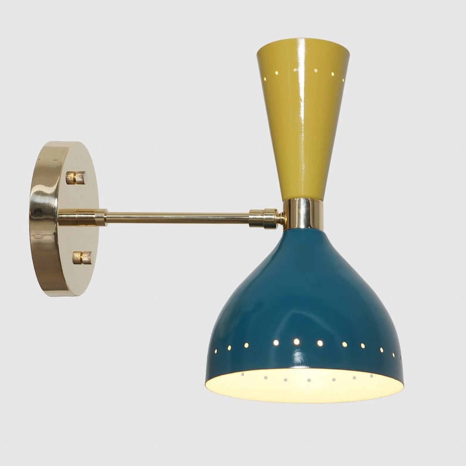 Retro Two Light Articulated Sconce Mid-Century Modern Stilnovo Style Brass Wall Lamp - Walmart.com