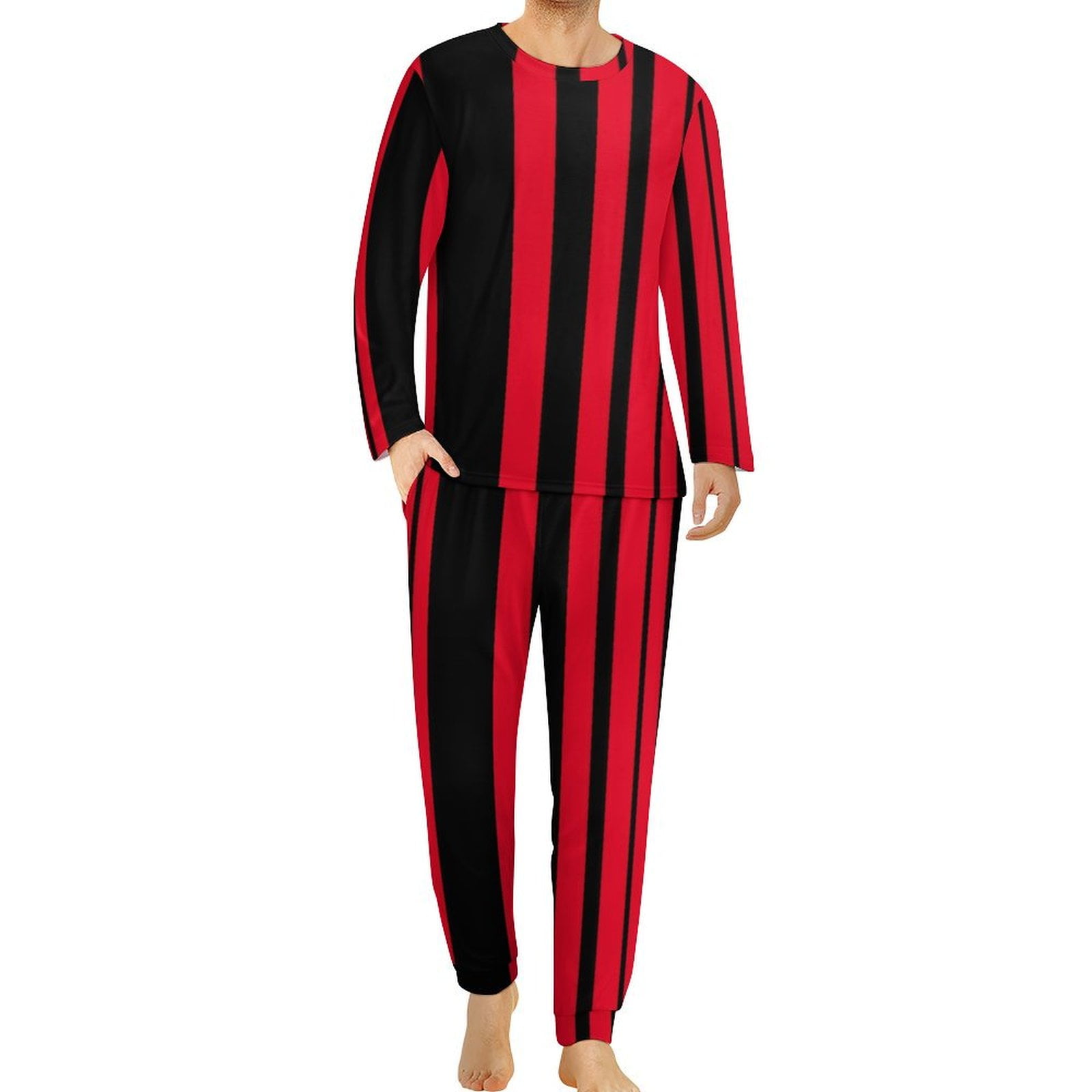 Retro Two T Pajamas Autumn 2 Pieces Black And White Spotted Cute Pajama ...