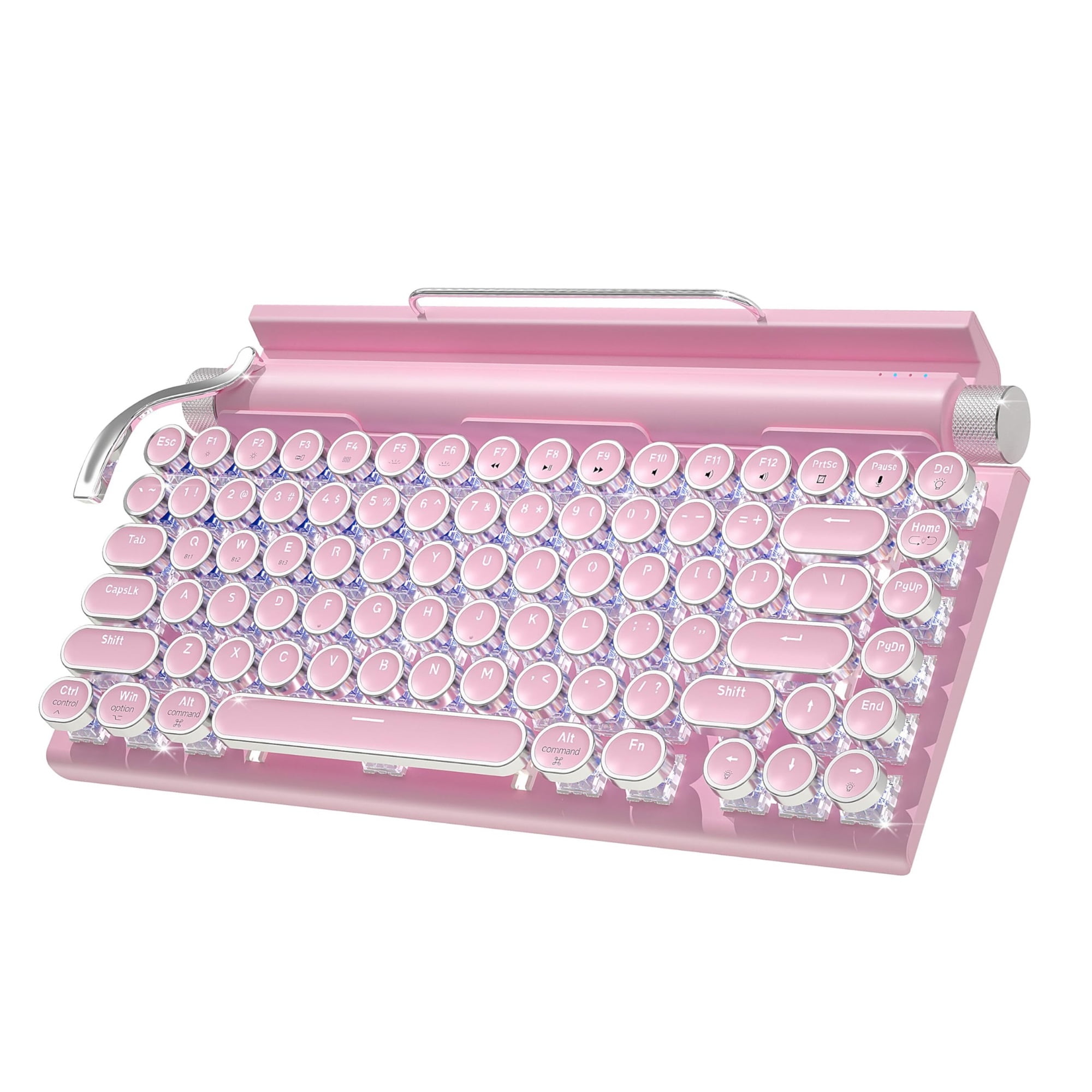 Retro Typewriter Keyboard Wireless Mechanical Keyboard, 83-Key Blue ...