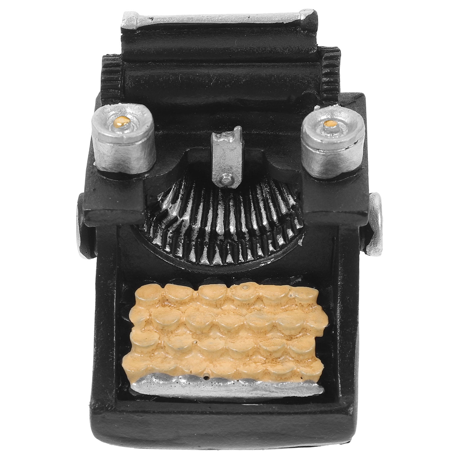 Retro Typewriter Ornament Dollhouse Layout Prop Resin Craft Mini ...
