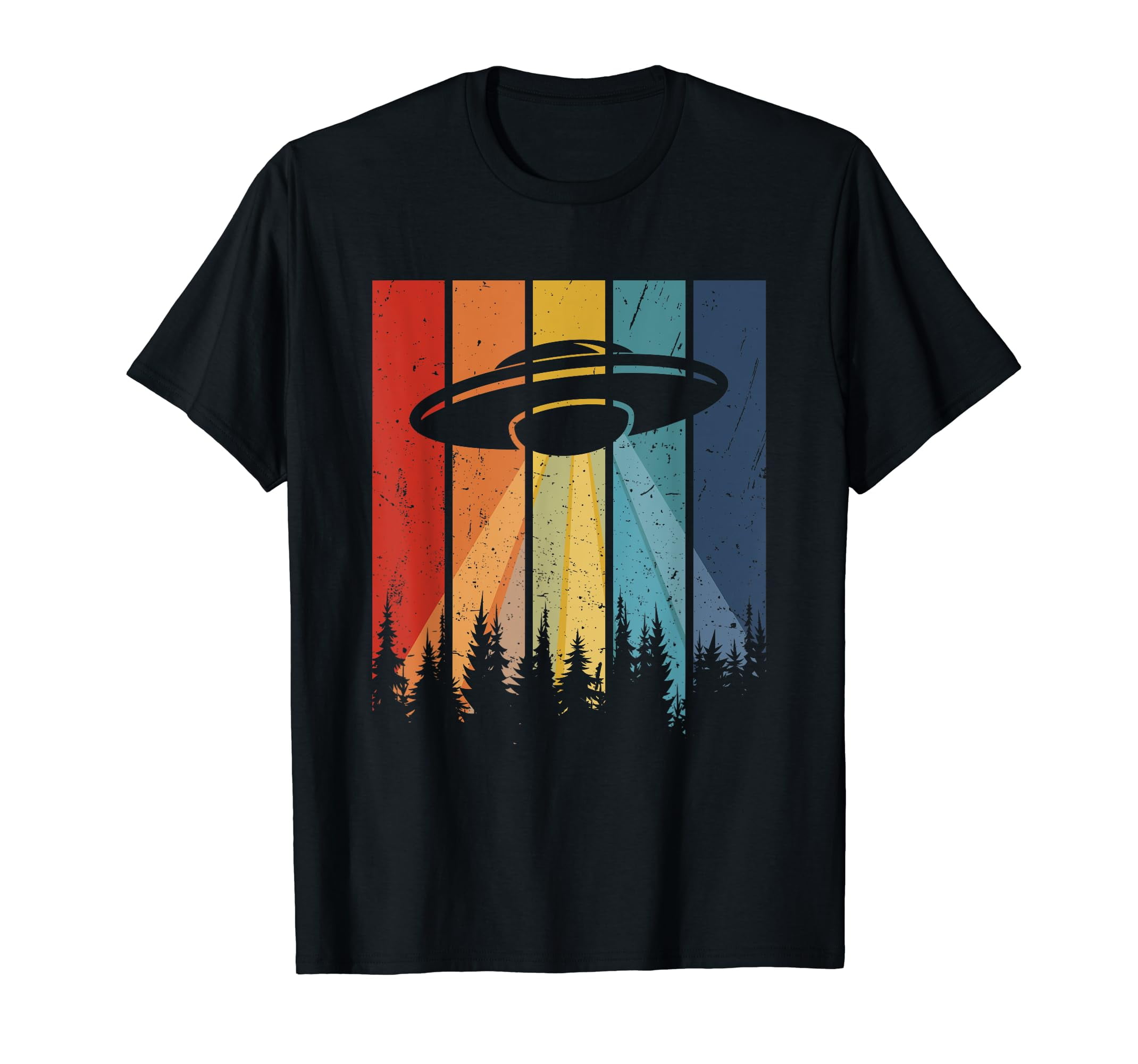 Retro UFO UAP Alien Spaceship T-Shirt - Walmart.com