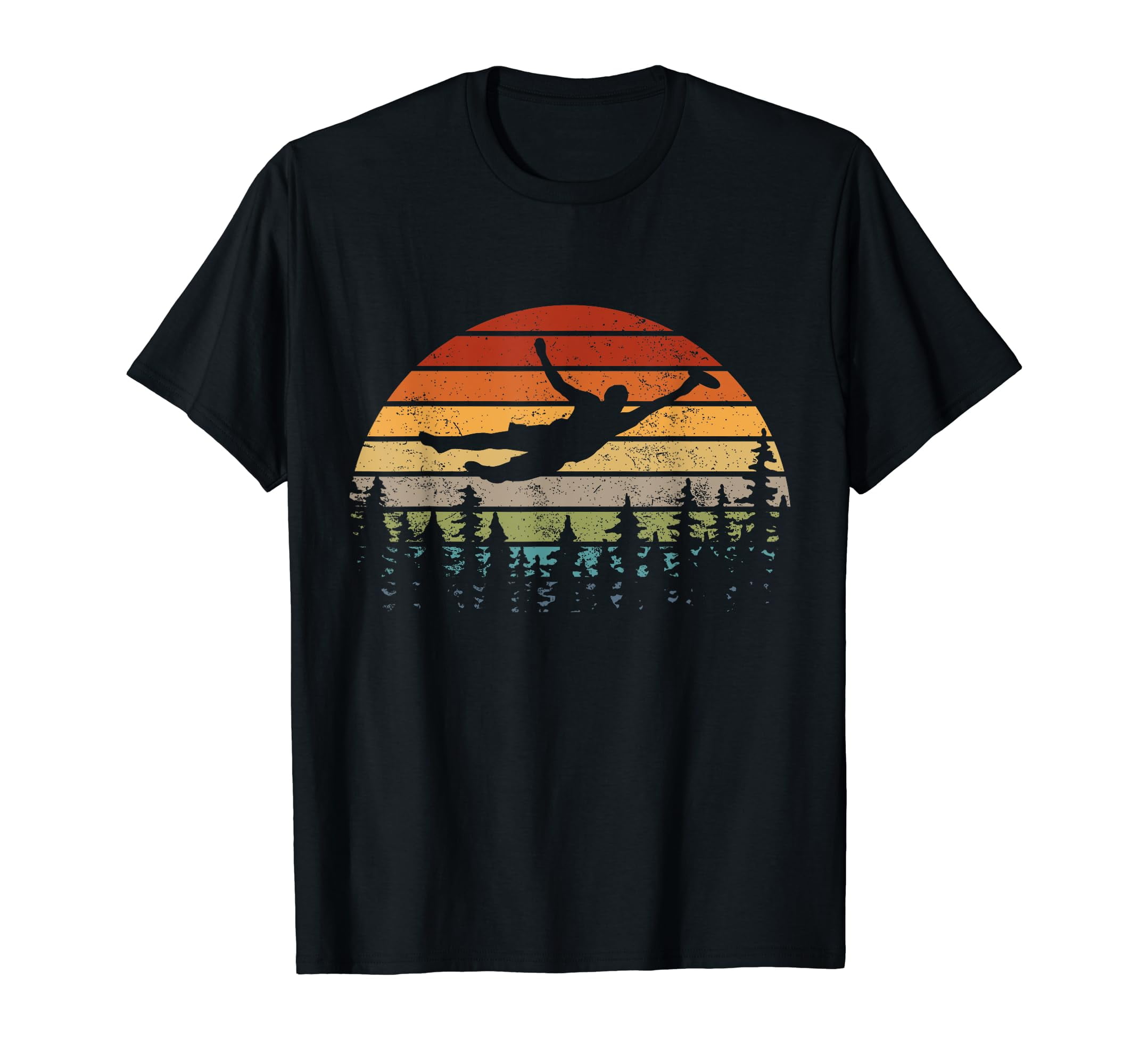 Retro Ultimate Frisbee Player Men Women Vintage Flying Disc T-Shirt ...