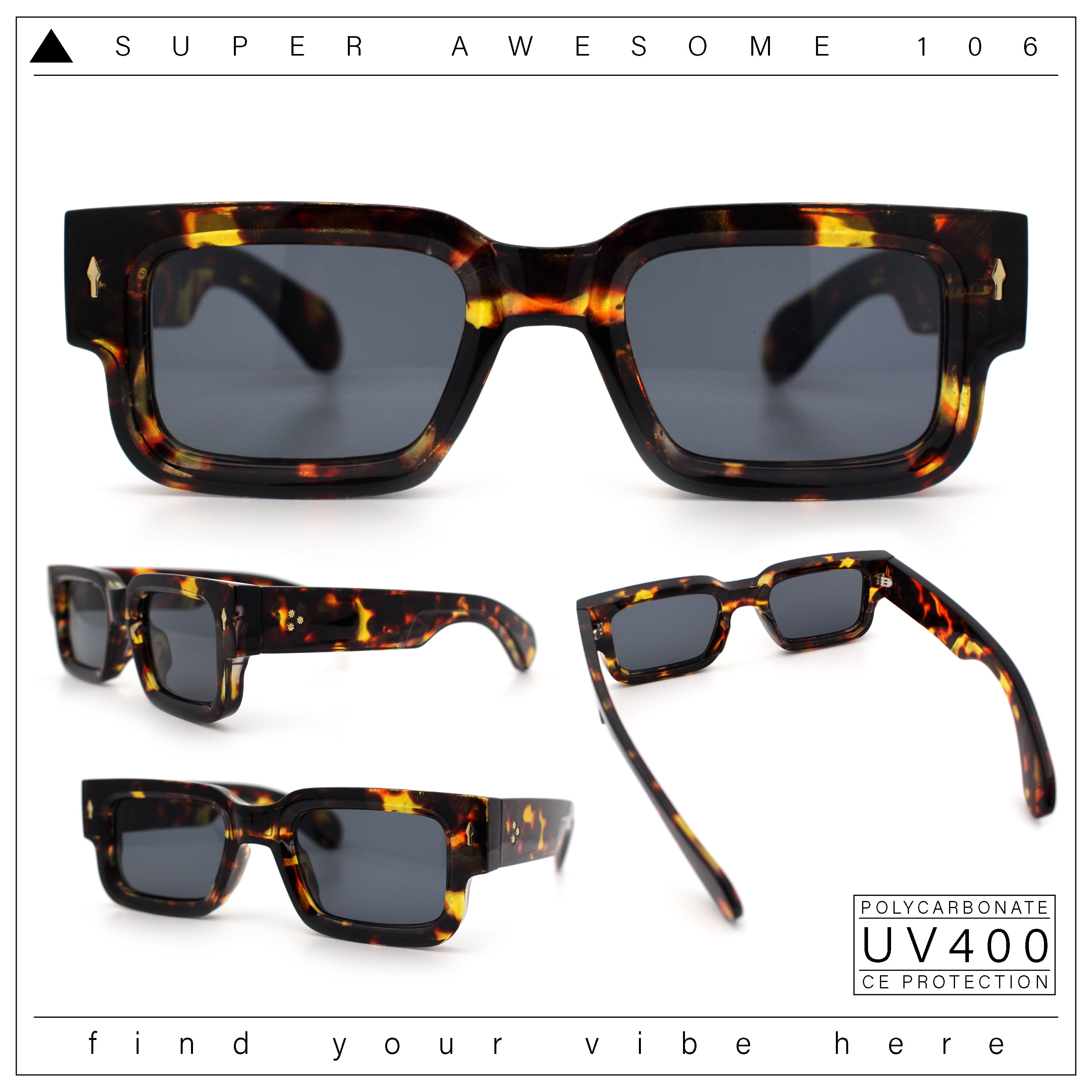 Retro Urban City Gent Hipster Thick Plastic Horn Rim Rectangle ...