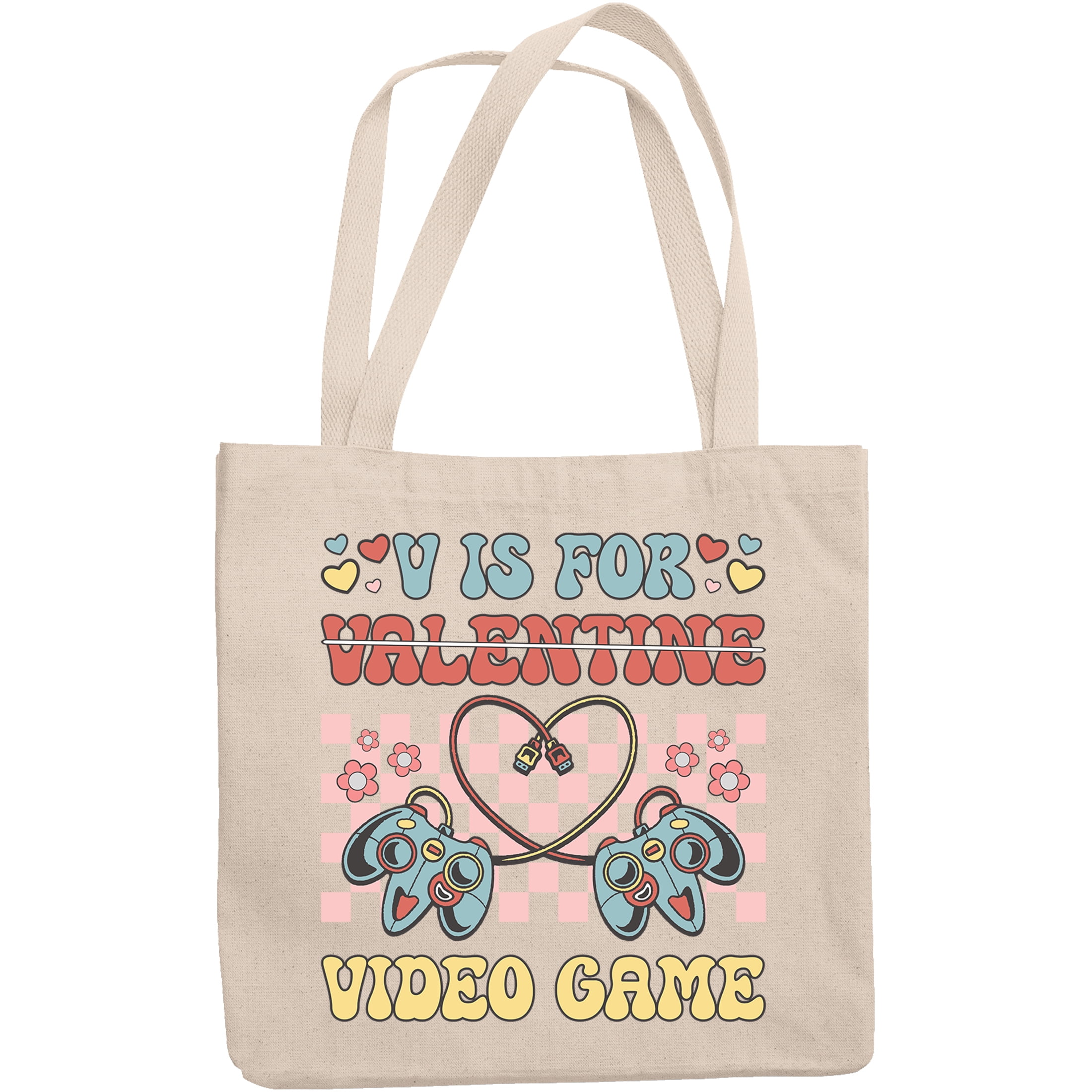 Retro V Is for Video Game with Gaming Controller, Valentine's Day Gamer ...
