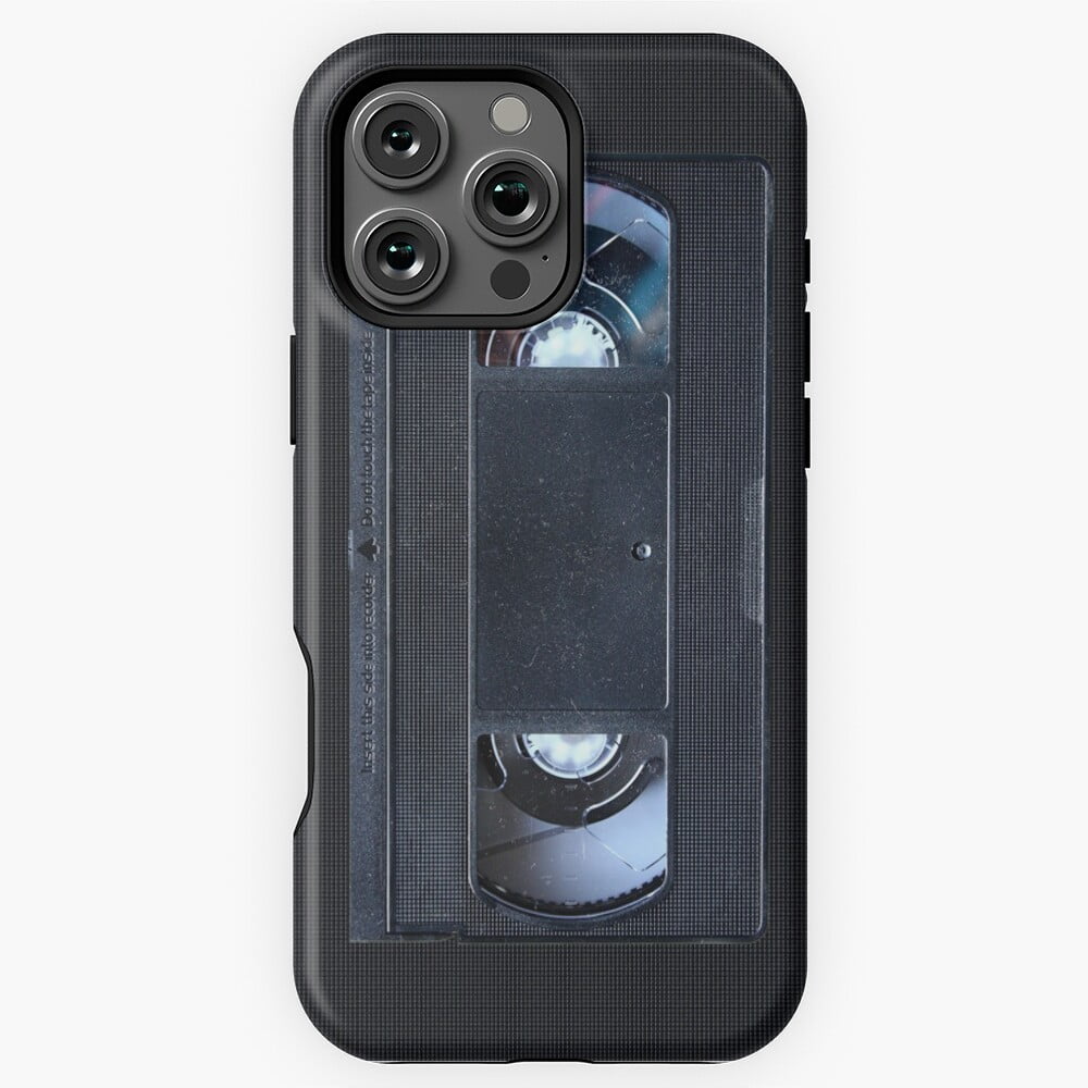 Retro VHS Cassette Design Art iPhone Case 17 16 15 14 13 12 11 Pro Max ...