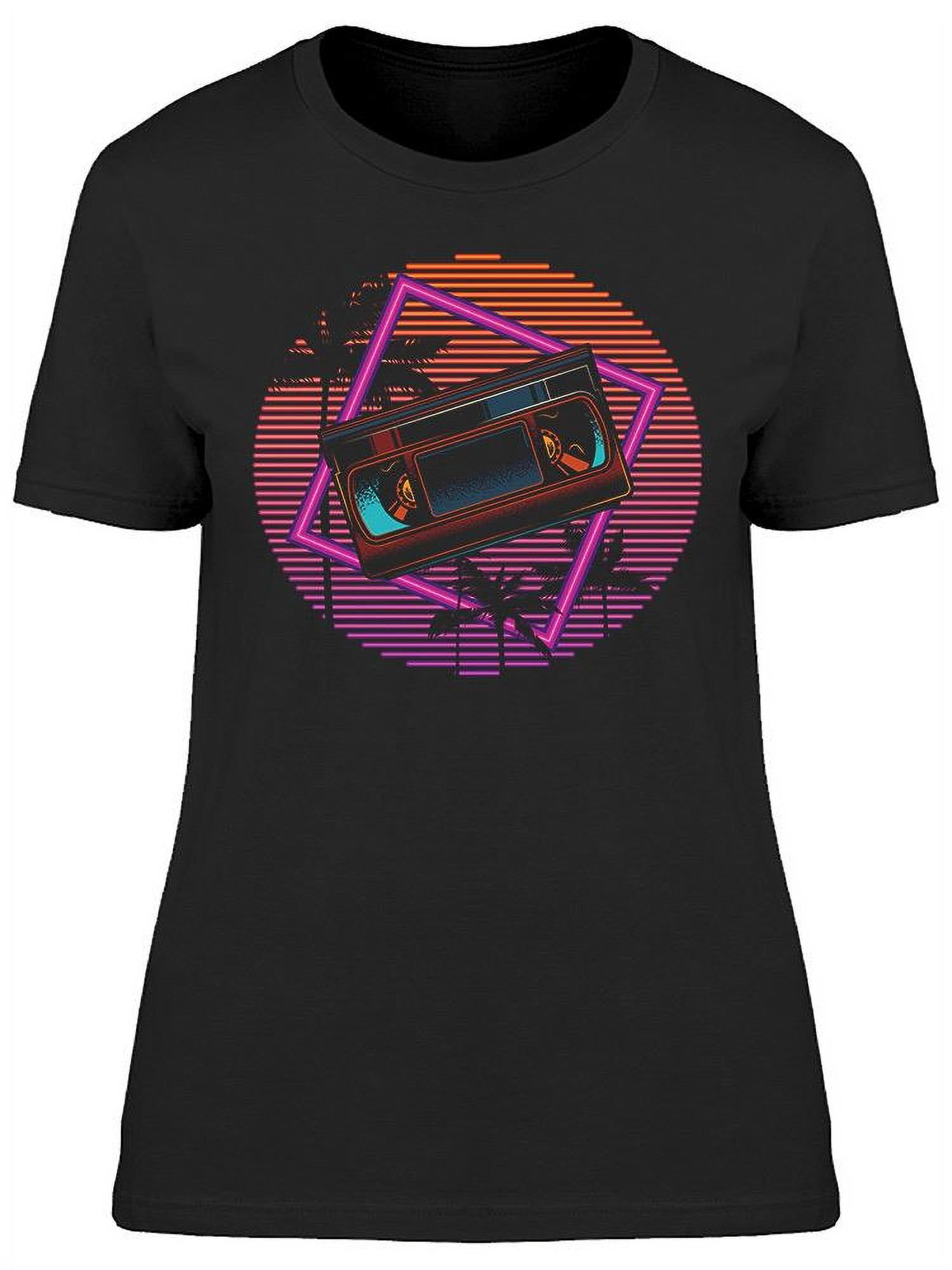 Retro Vhs Sunset Design T-Shirt Women -Image by Shutterstock, Female ...