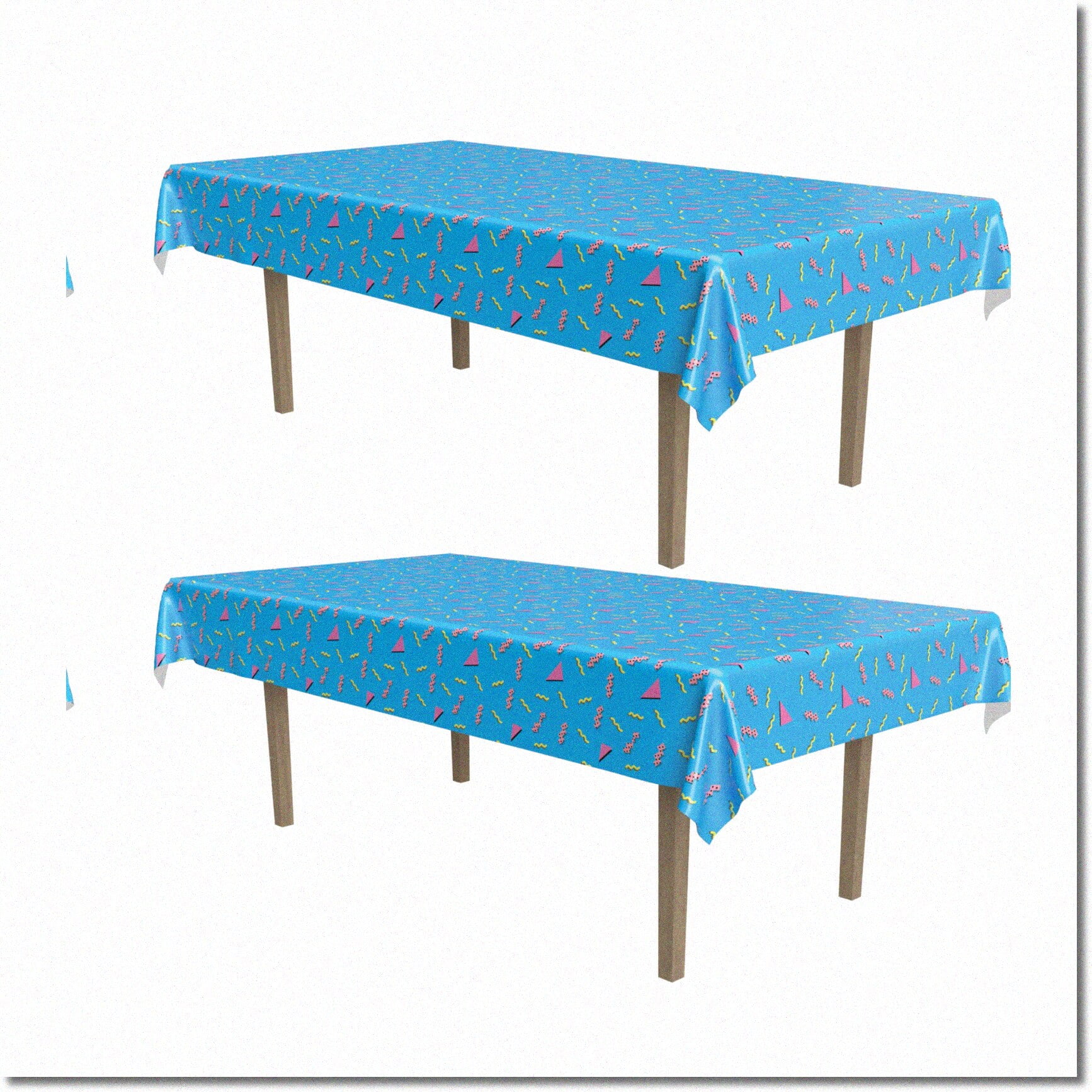 Retro Vibes Pastel Party Tablecovers - 2 Pieces, 54 x 108 Inches ...