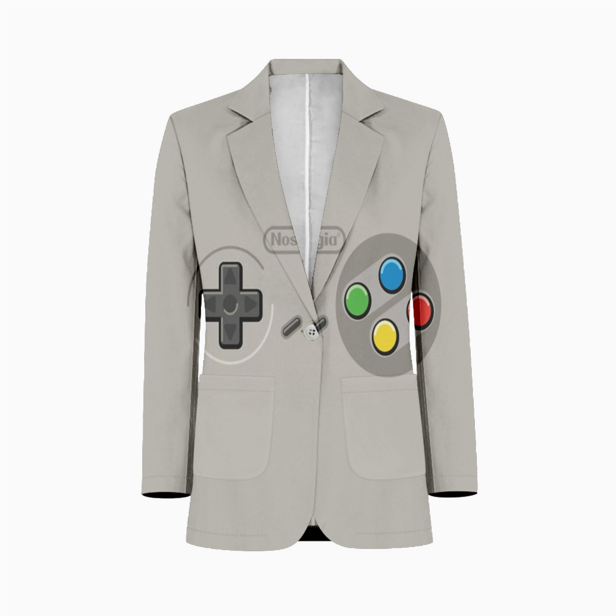 Retro Video Game Turbo Controller Customized Men's Suits full man Shawl ...