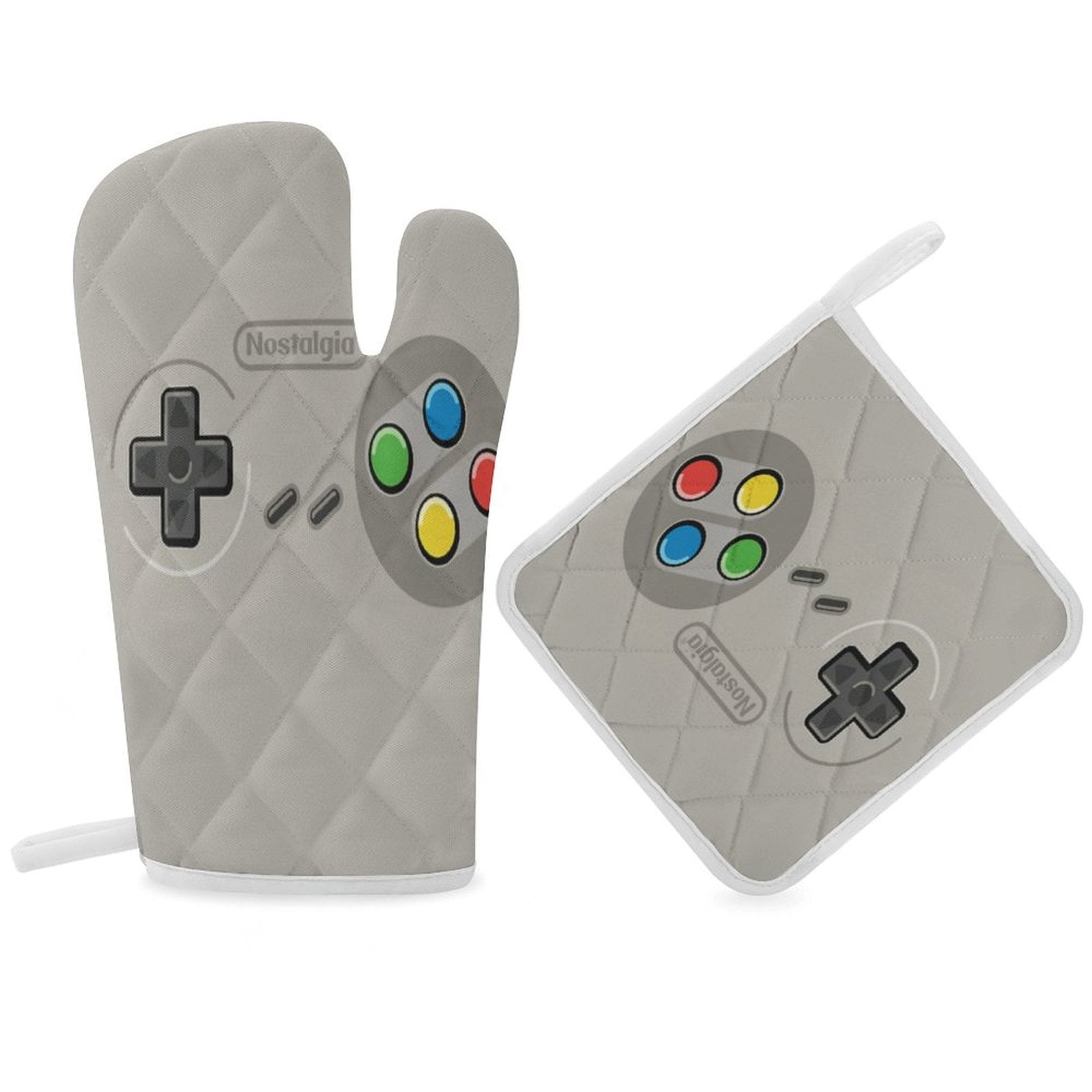 Retro Video Game Turbo Controller Oven Gloves And Pots Stand Set Oven ...