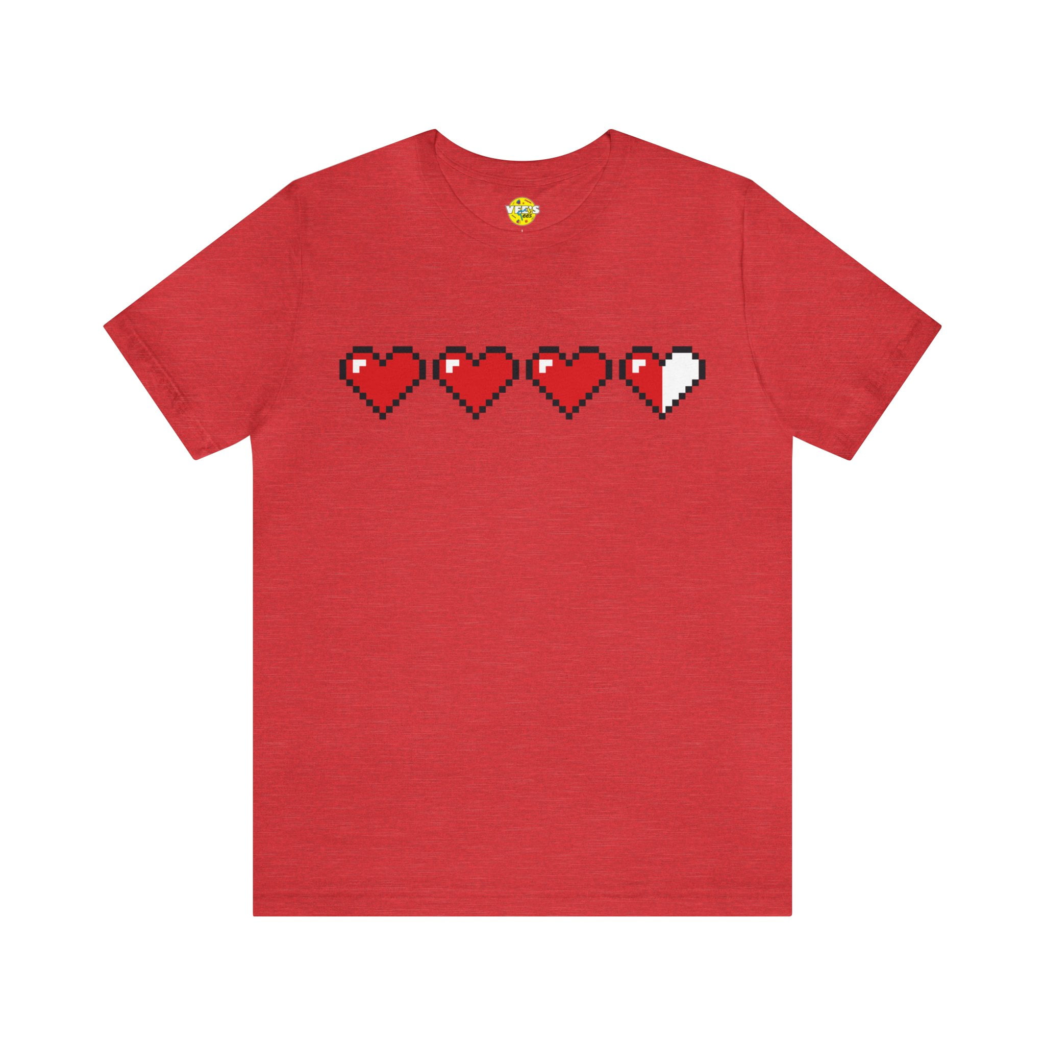 Retro Video game tshirt - Retro Arcade game tee- Pixelated Heart ...