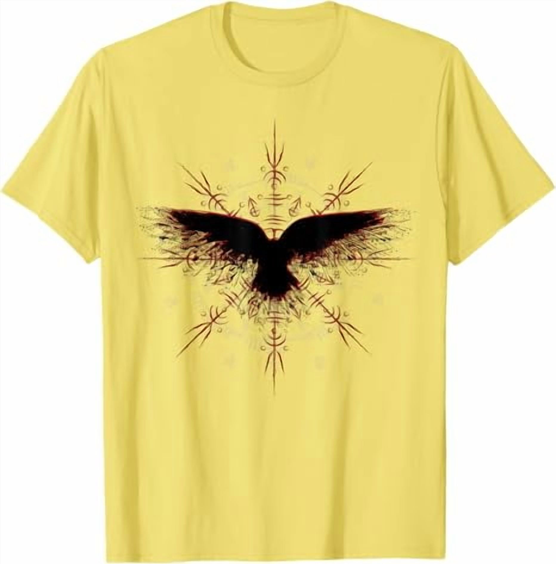 Retro Viking Symbol Nordic Raven Rune Celtic T-Shirt,Cornsilk Color,Size 3XL - Walmart.com