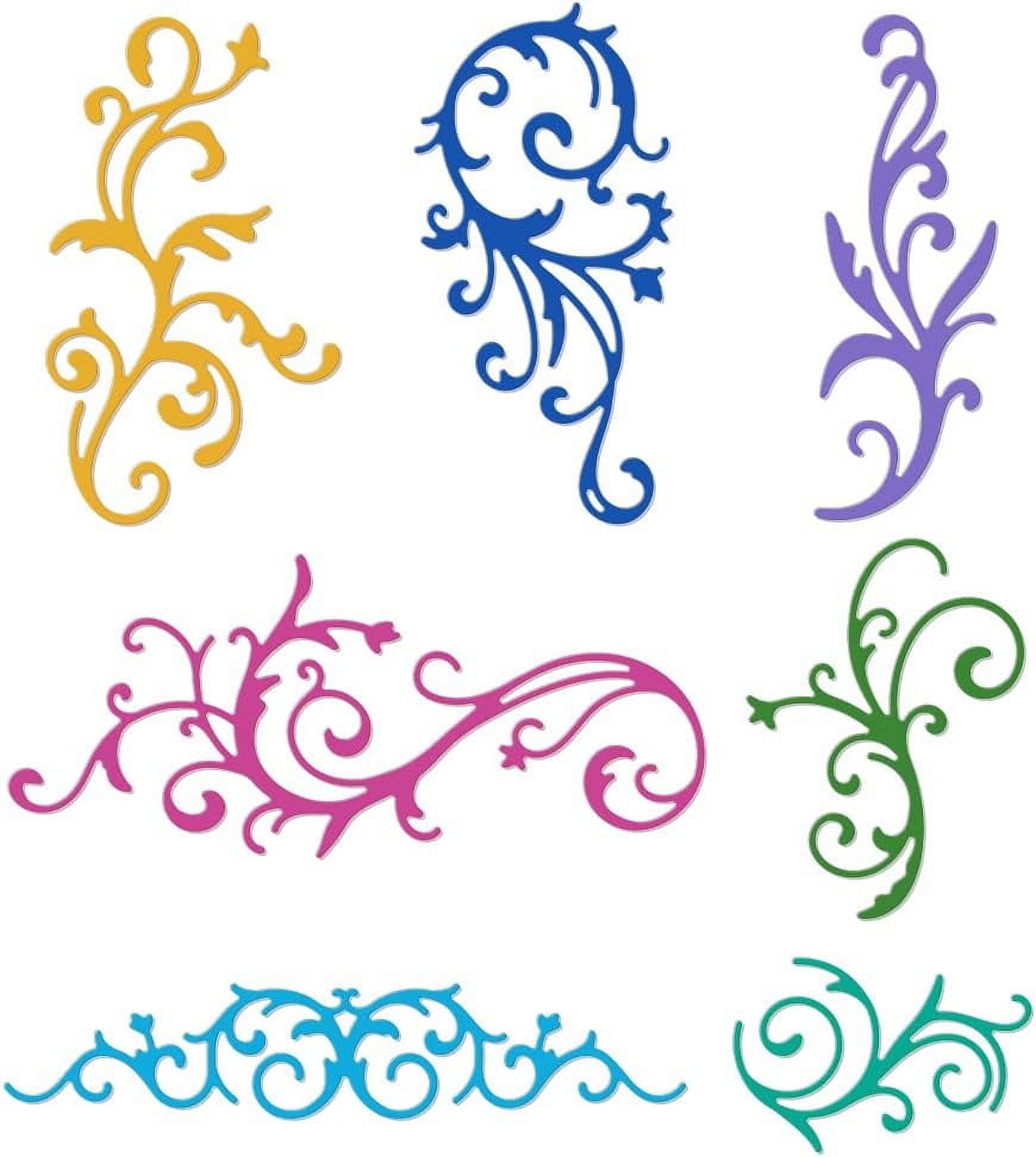 Retro Vine Flowers Border Cutting Dies Card Frame Stitch Die Cut Carbon ...